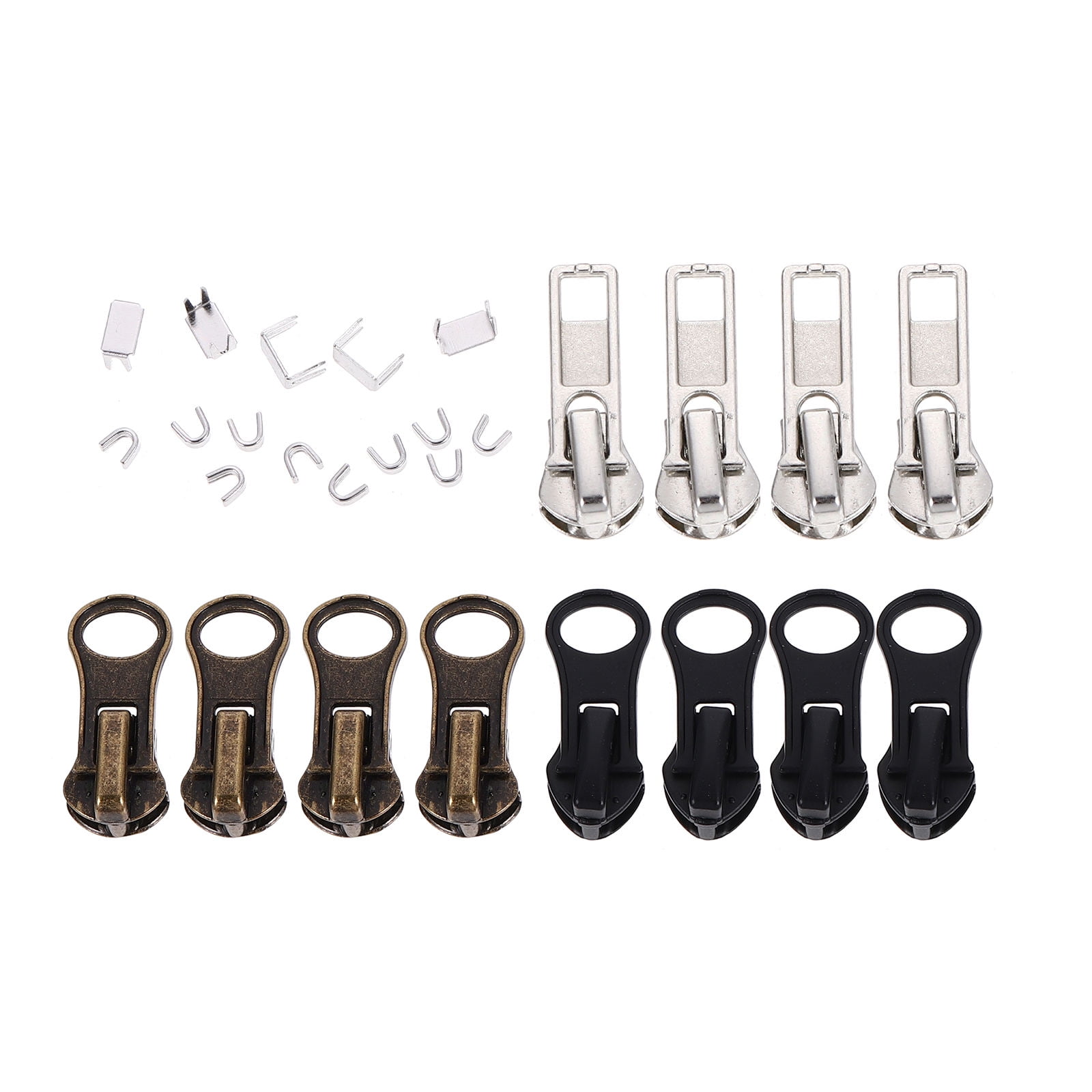 ORDDIART 27Pcs Metal Bag Zipper Heads for Backpacks Jackets Coats ...