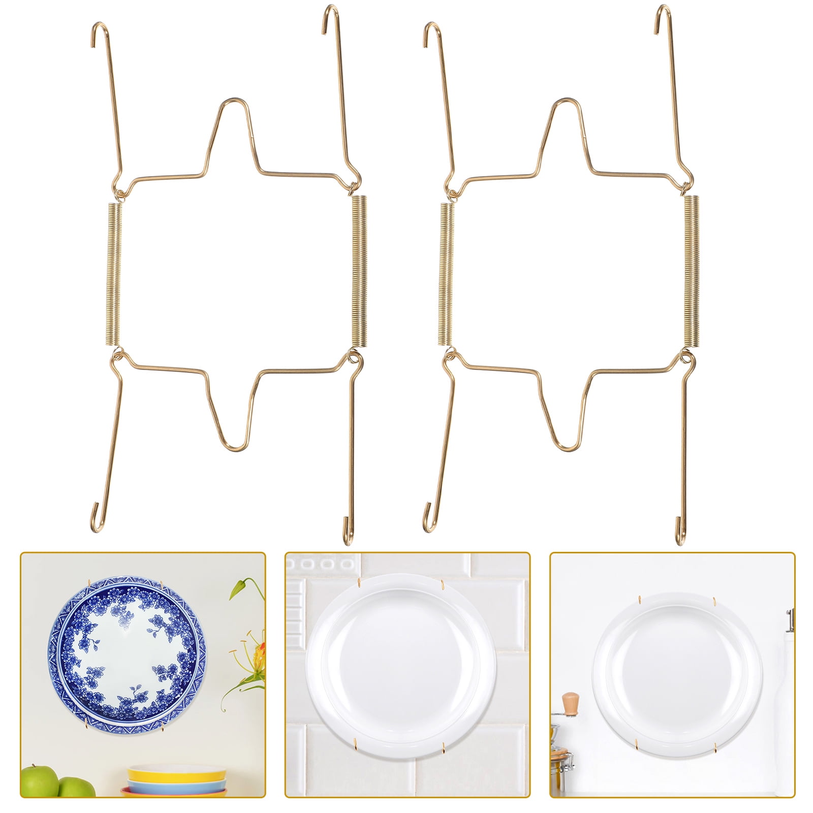 ORDDIART 2Pack Invisible Plate Hangers Modern Wall Mounting Decorative ...