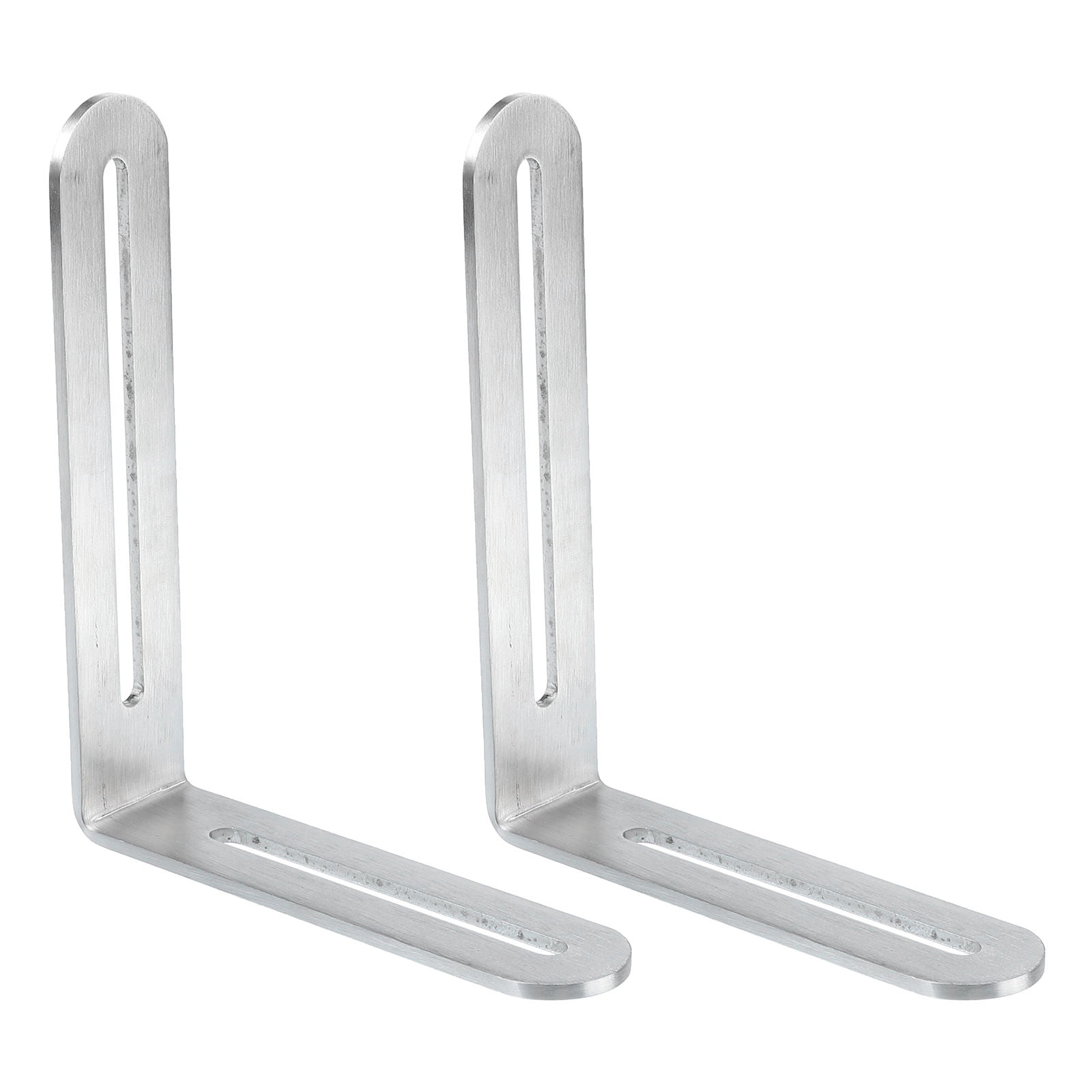 ORDDIART 2Pcs L Shaped Brackets for Cabinet and Dressers Silver 4.7x3 ...
