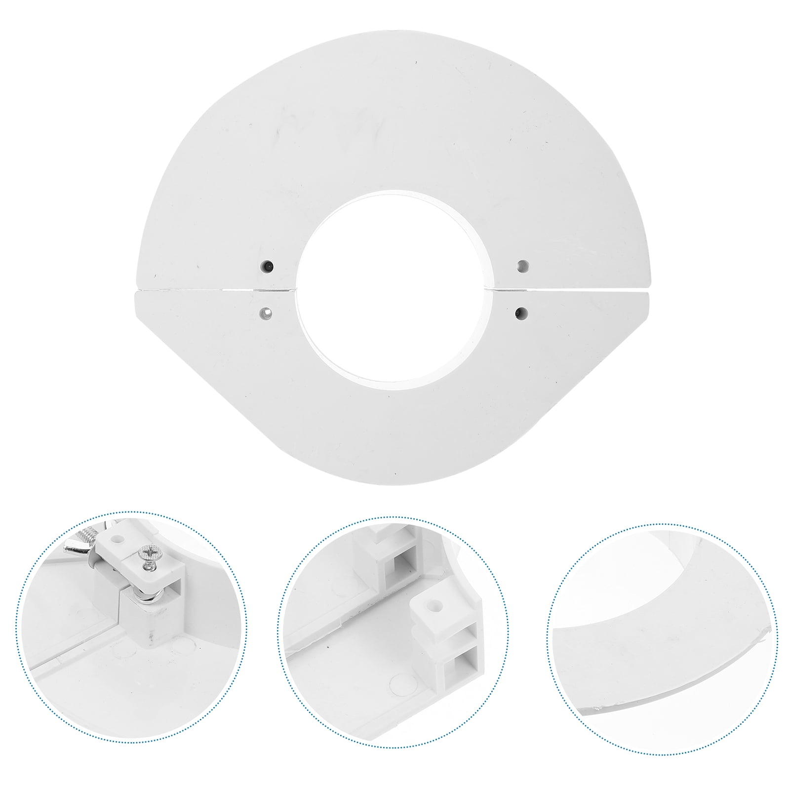 SOPOTUTU 2-Pack White PVC Water Drainage Plates Replacement for Drain ...