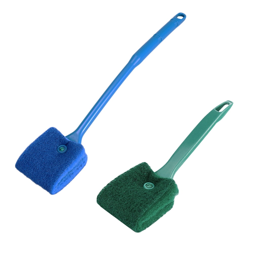 SOPOTUTU Fish Tank Scrubber Brush Set for Algae Cleaning, 2-Pack ...