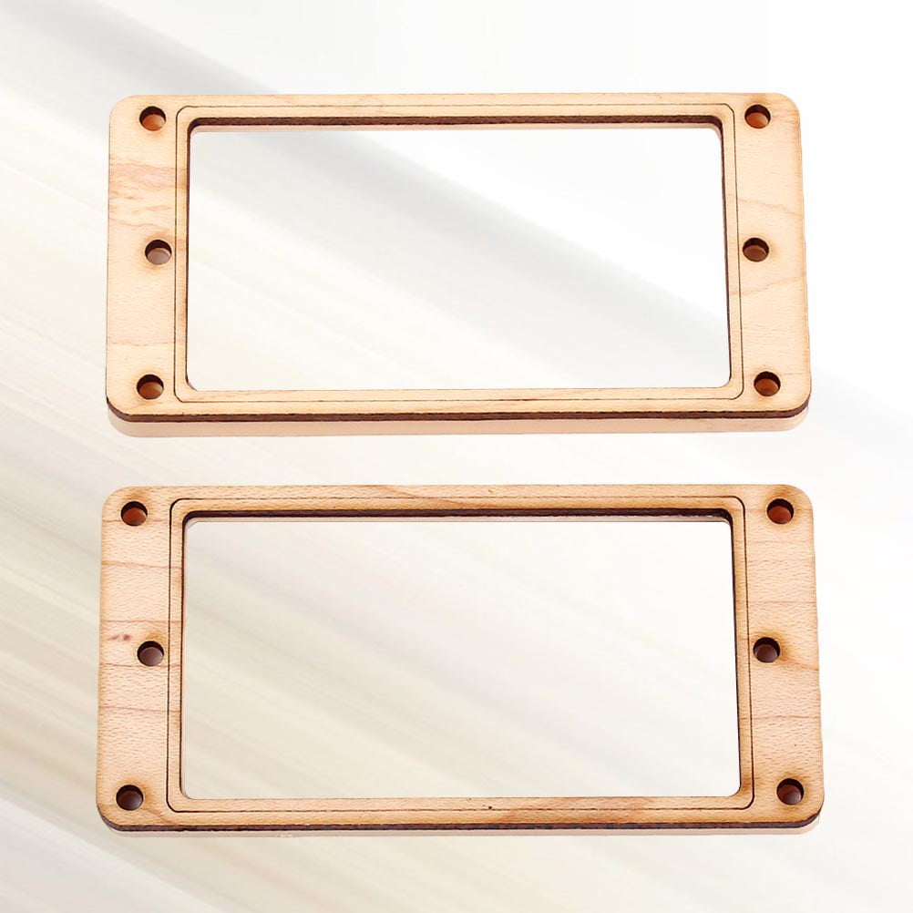 ORDDIART 2Set Maple Wood Pickup Mounting Ring for Electric Guitar ...
