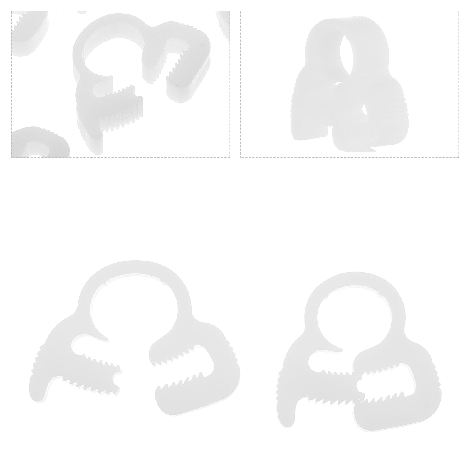 ORDDIART 2Set Plastic Pipe Clamps Tube Clip Clamp for Electrical ...