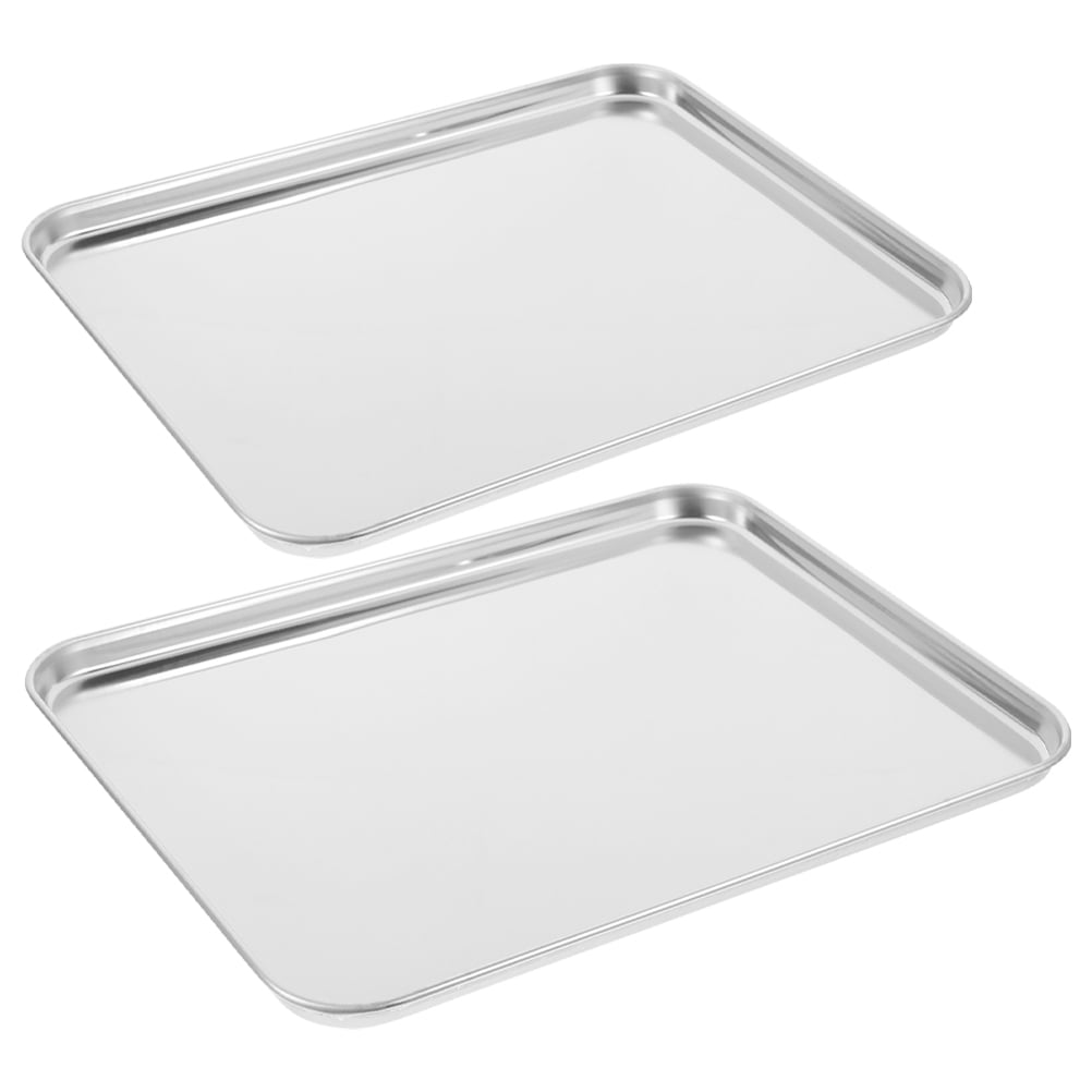 ORDDIART 2Set Stainless Steel Rectangular Pan For Kitchenware And ...