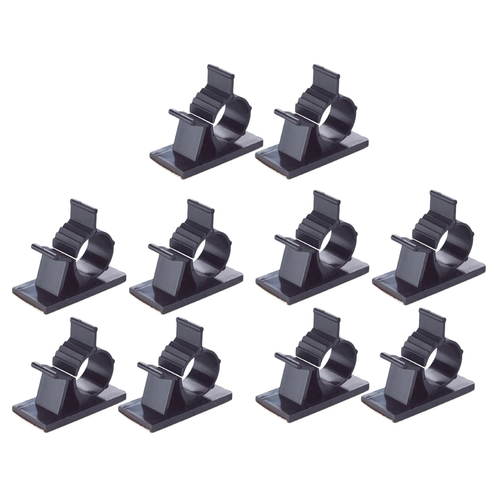 ORDDIART 30Pcs Black Plastic Cord Clips for Charging Cords Wire Clamps ...