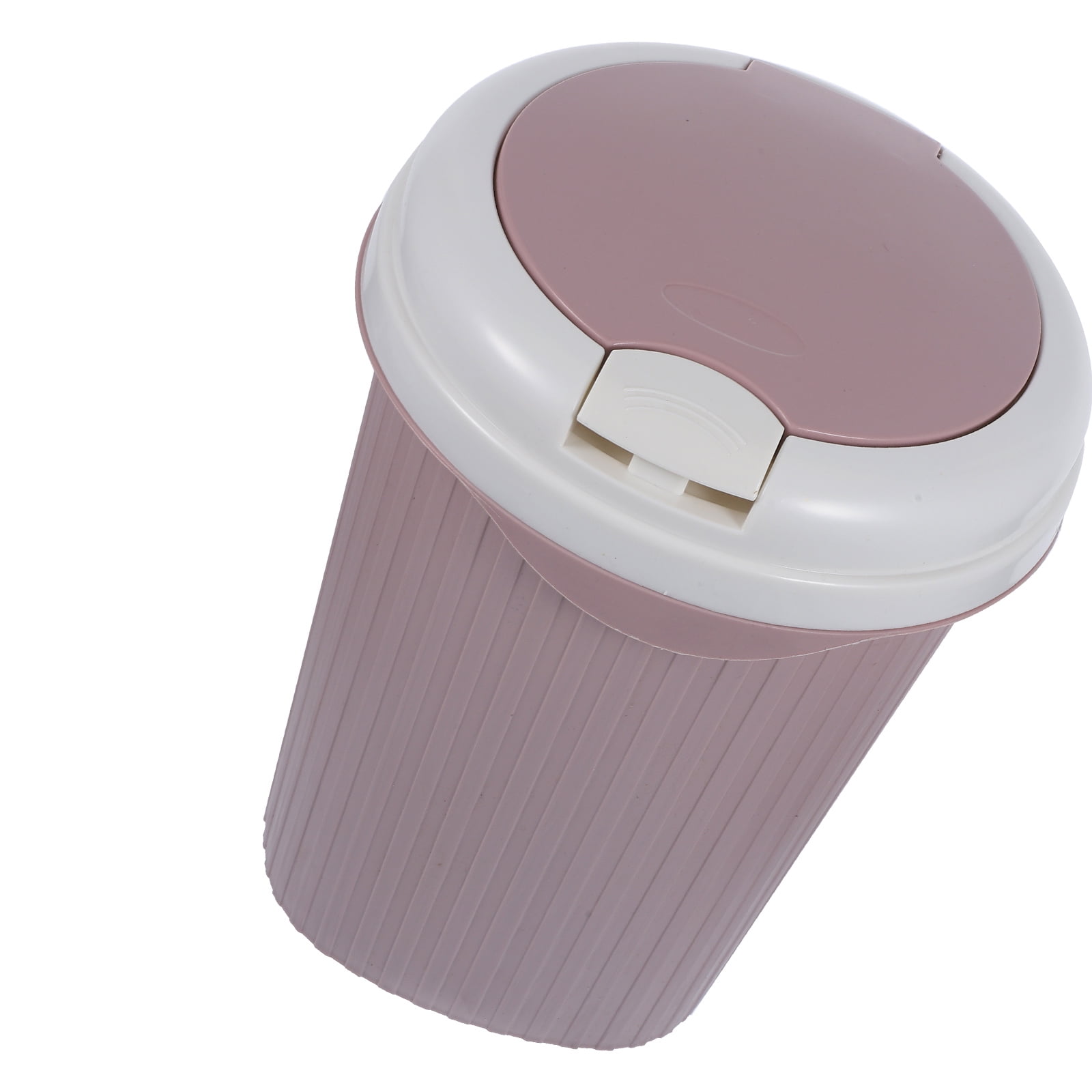 ORDDIART 32Pack Pink Plastic Slim Trash Can For Kitchen With Simple ...