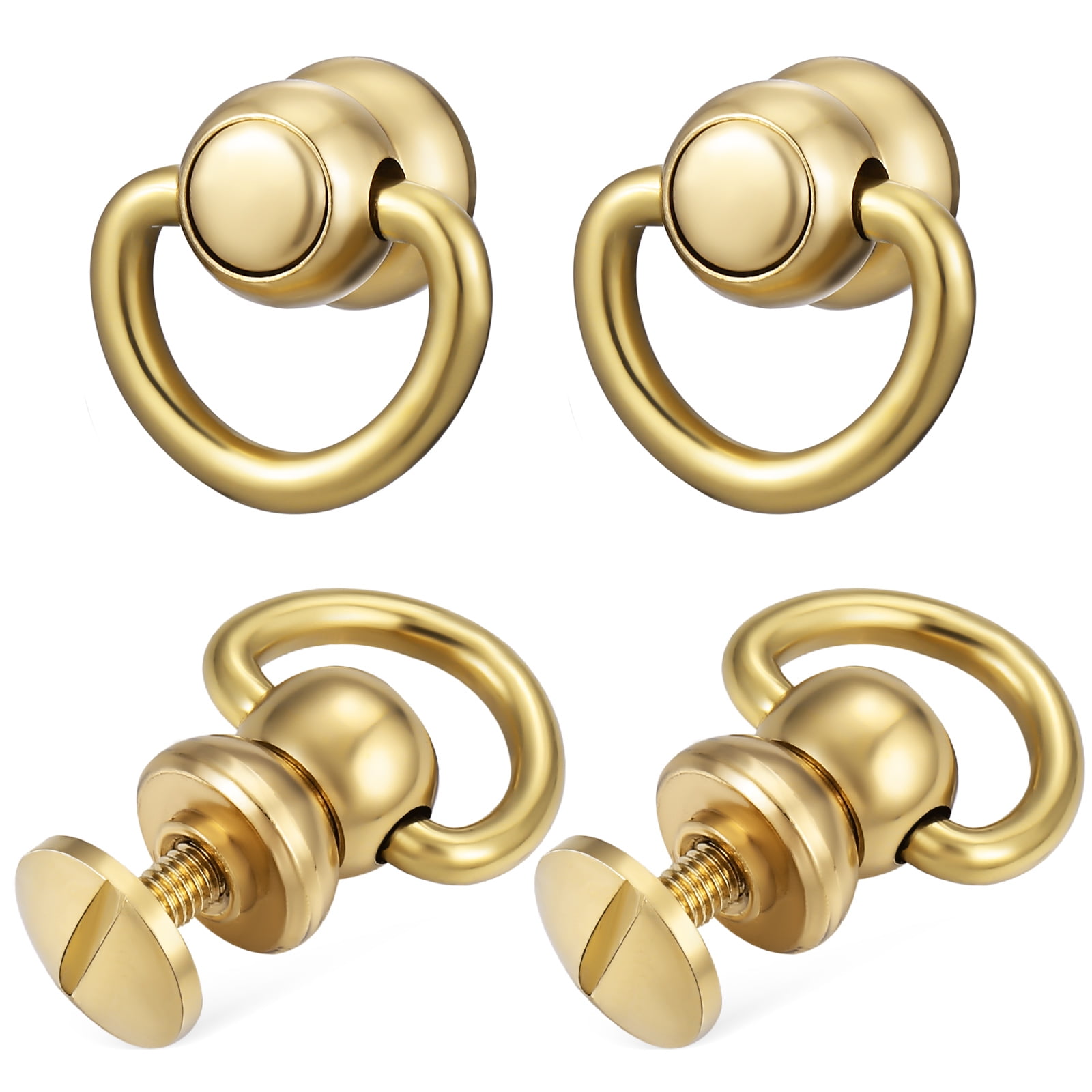 ORDDIART 3Pack D Ring Rivets for Bag Making and DIY Projects Fastening ...