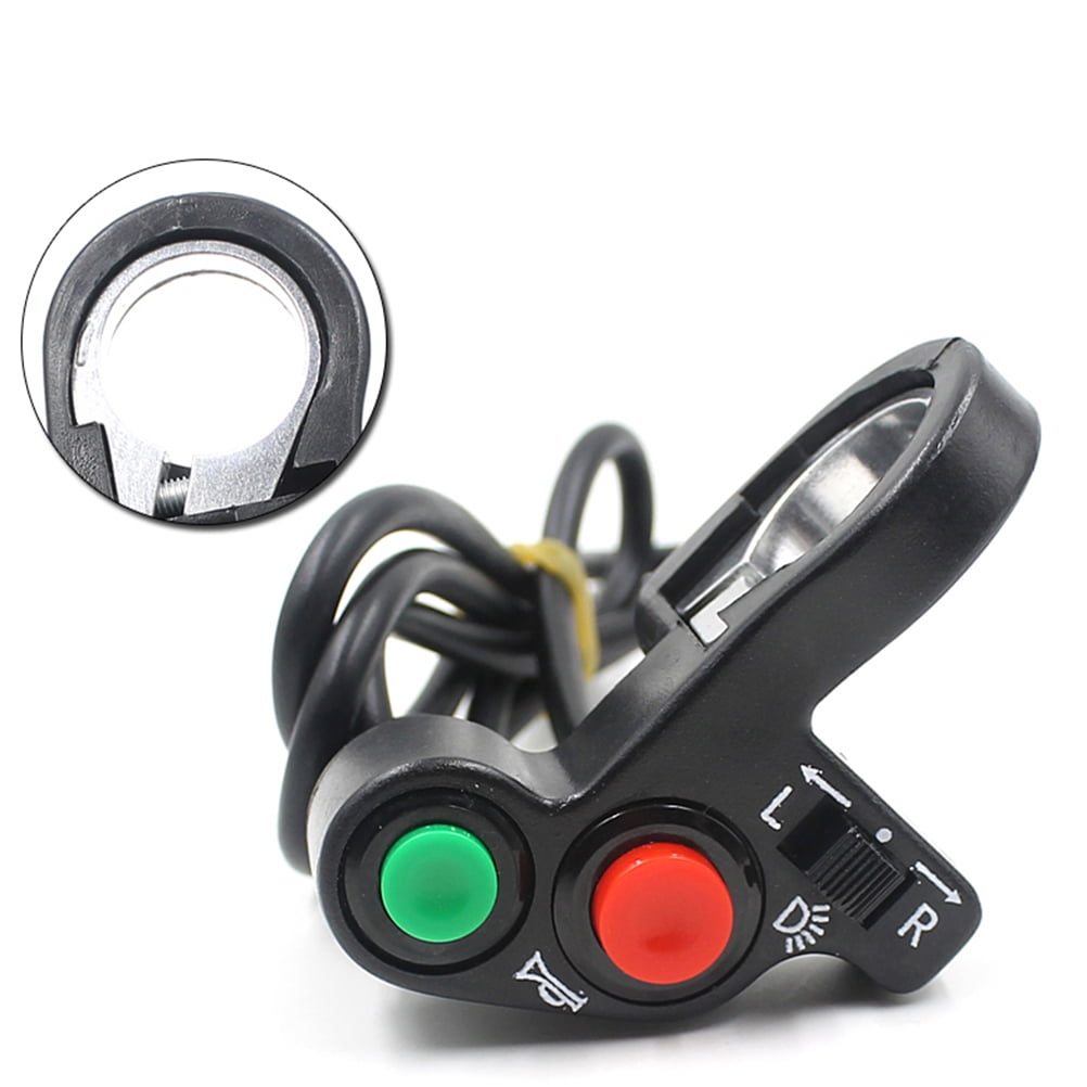 SOPOTUTU Motorcycle Turn Signal Button Round Black 1Pcs - Walmart.com