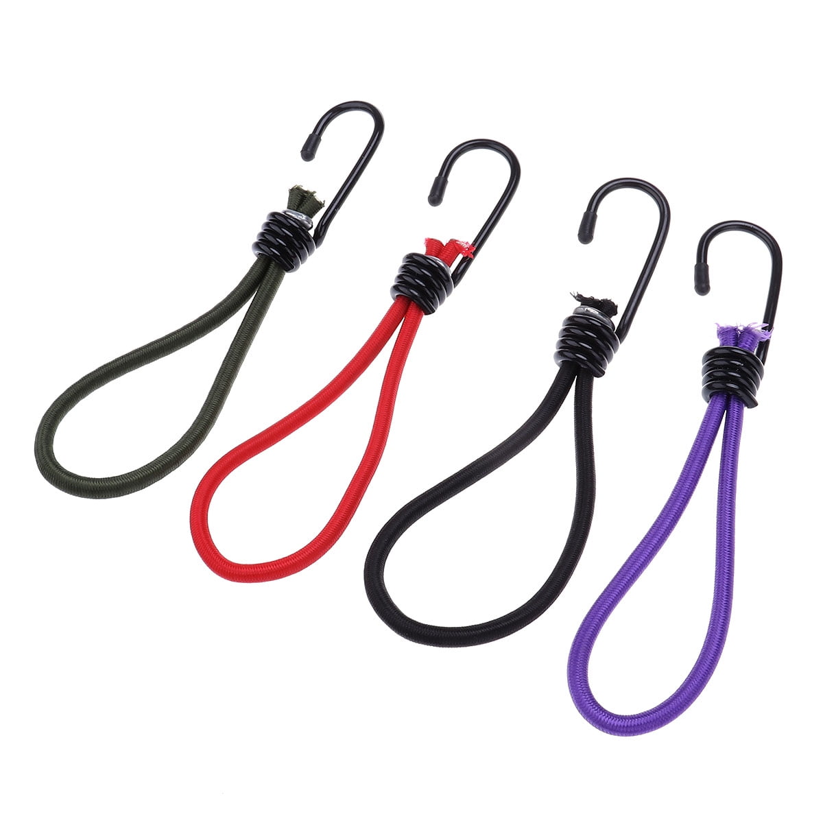 ORDDIART 4Set Bungee Cord Cables Elastic Rope With Metal Hook For Tent ...