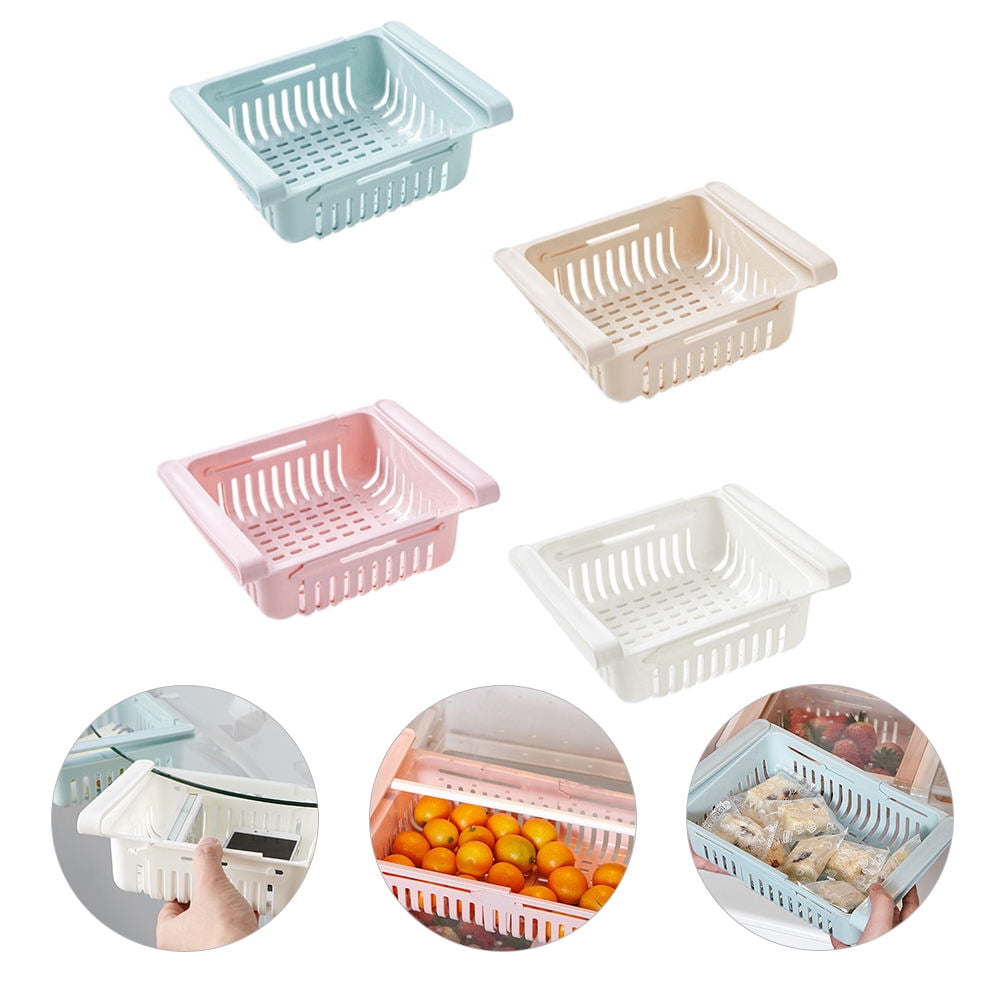 ORDDIART 4Set Refrigerator Dividers Organizer Rectangular PP Material ...