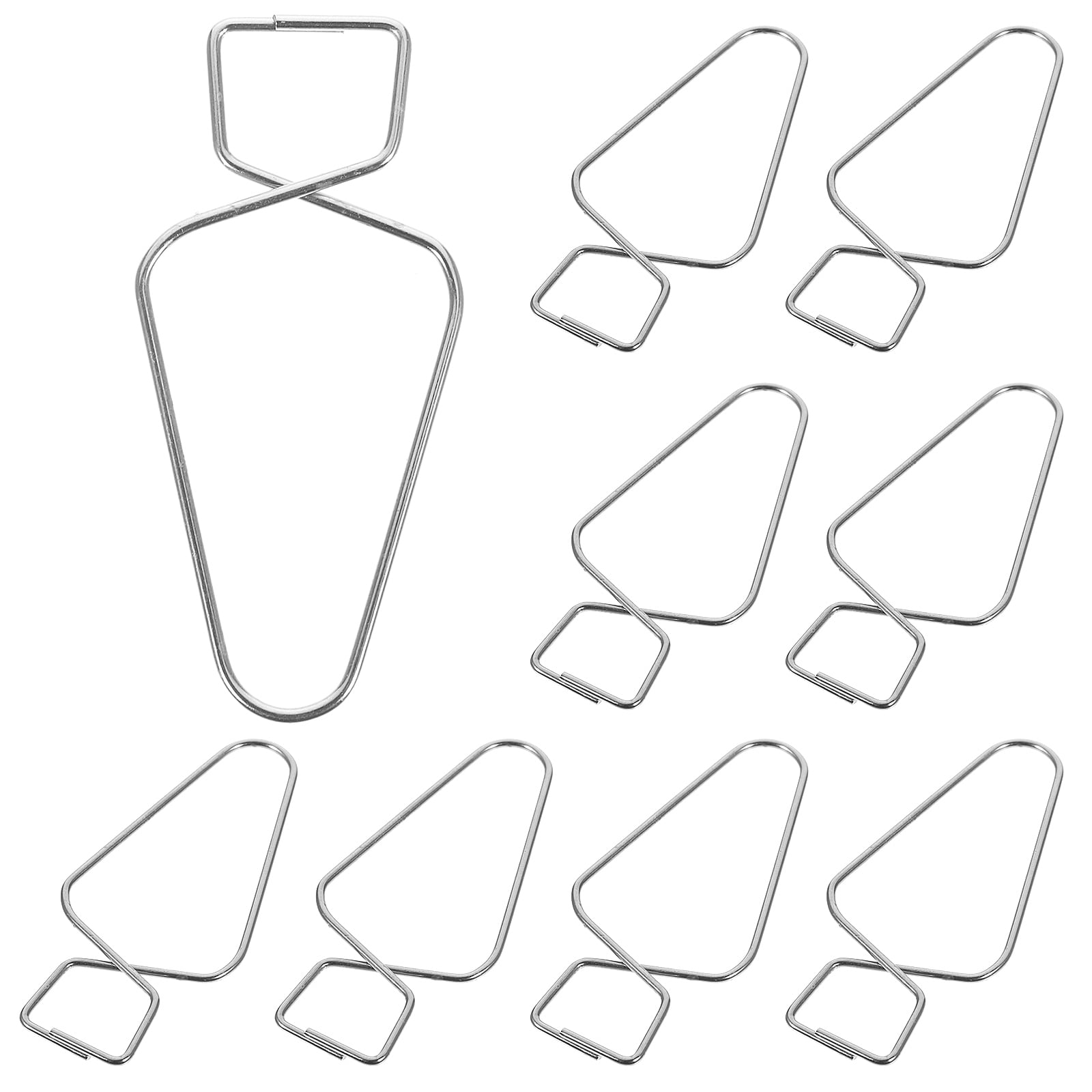 ORDDIART 50 Pcs Ceiling Hanging Sign Clip Steel Silver for Office and ...