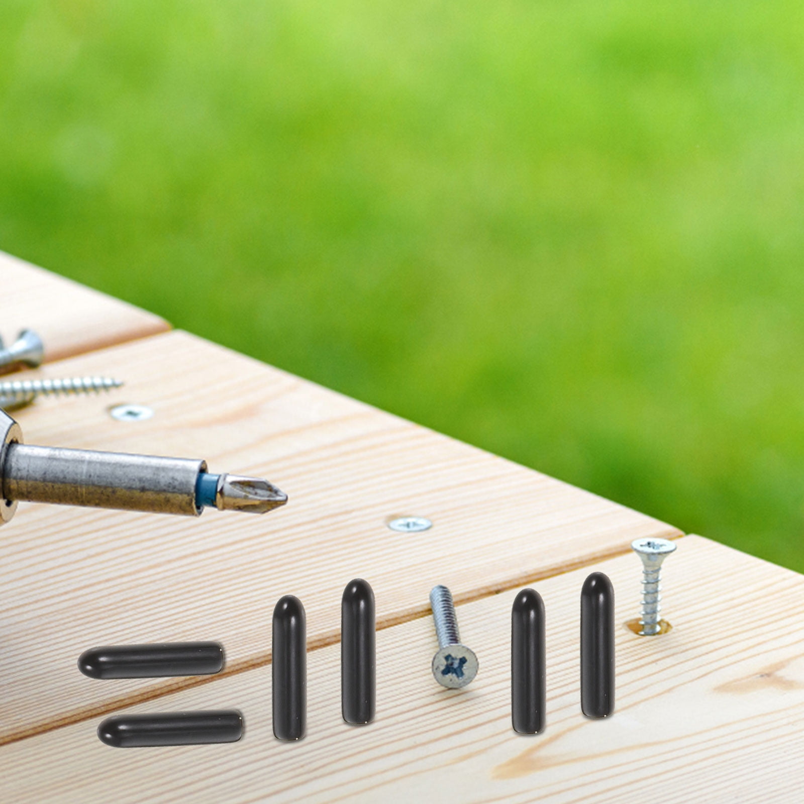 ORDDIART 500Pcs Black PVC Bolt Caps Covers for Threaded Parts 1.5X0 ...