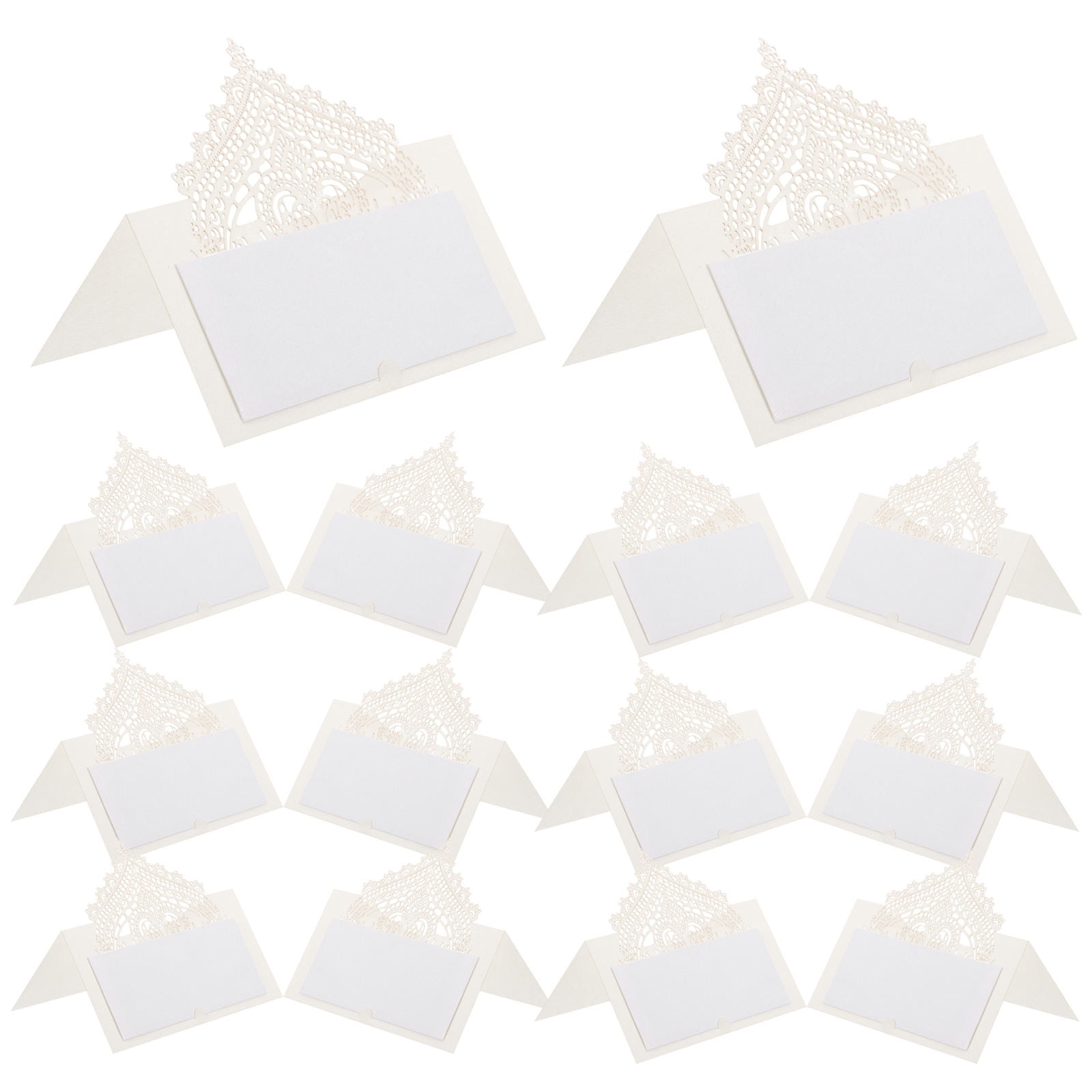 ORDDIART 50Pack White Handwritten Place Cards for Wedding and Banquet ...