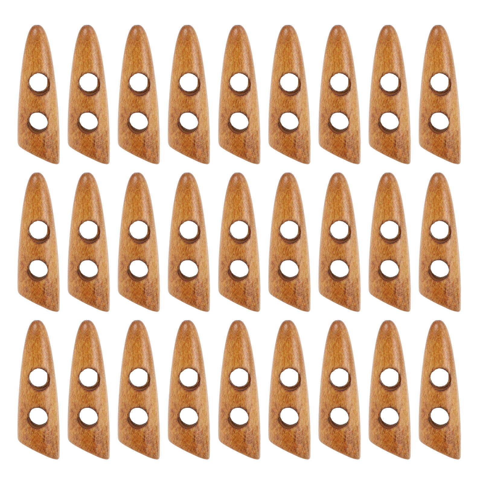 ORDDIART 50Pcs Khaki Wooden Buttons for Daily Use in Clothing ...