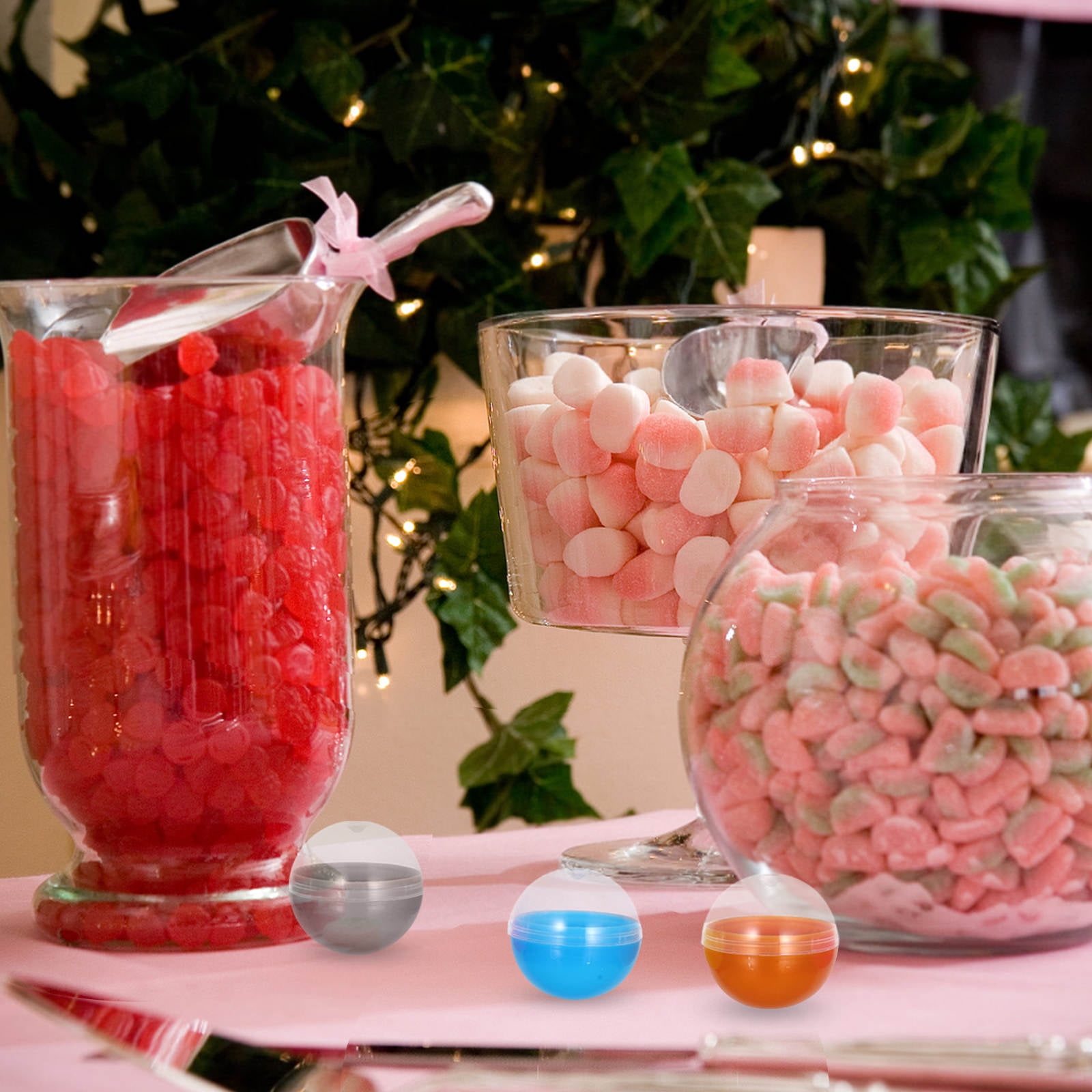 ORDDIART 50Pcs Plastic Balls Openable Clear Balls For Creative present ...