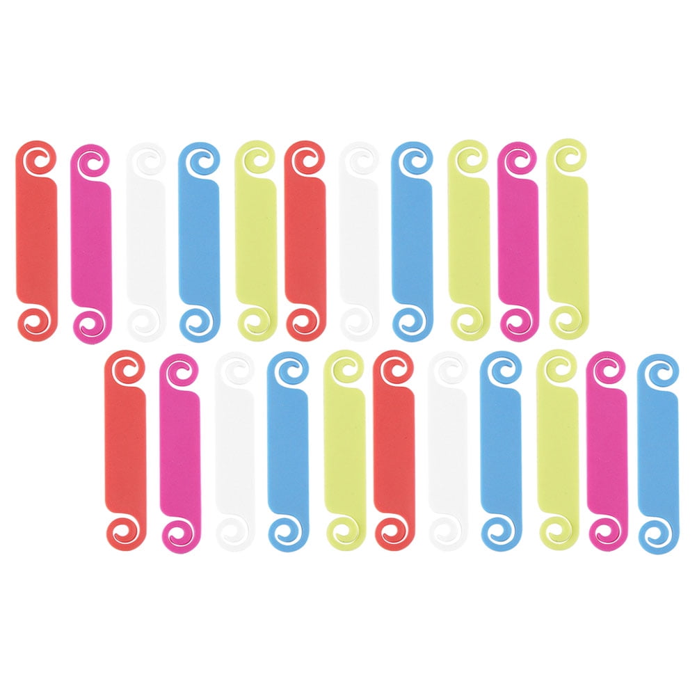 ORDDIART 50Set Assorted Color TPR Cable Labels For Cord Labeling Tabs ...