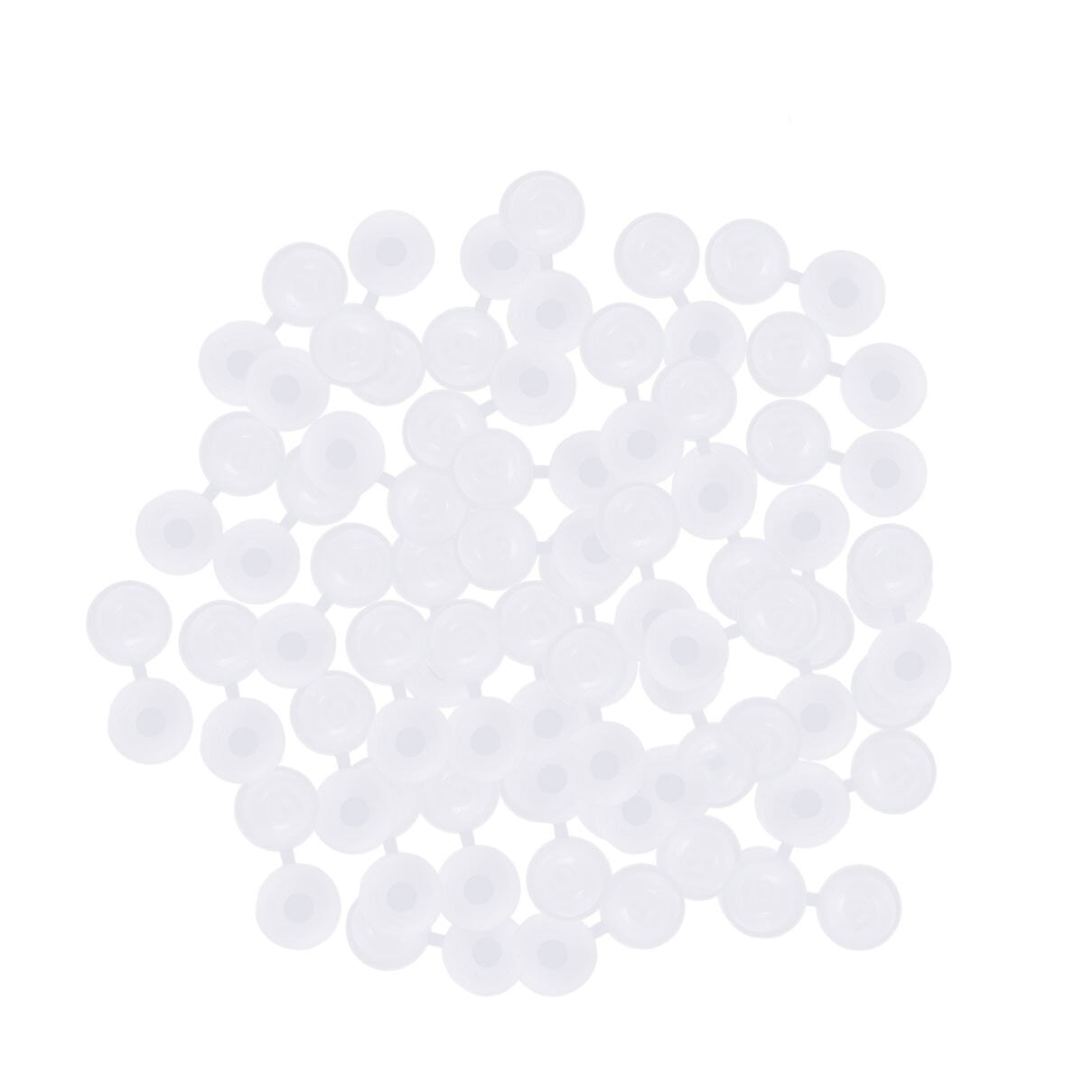 ORDDIART 50Set White Plastic Screw Covers For Furniture Assembly And ...