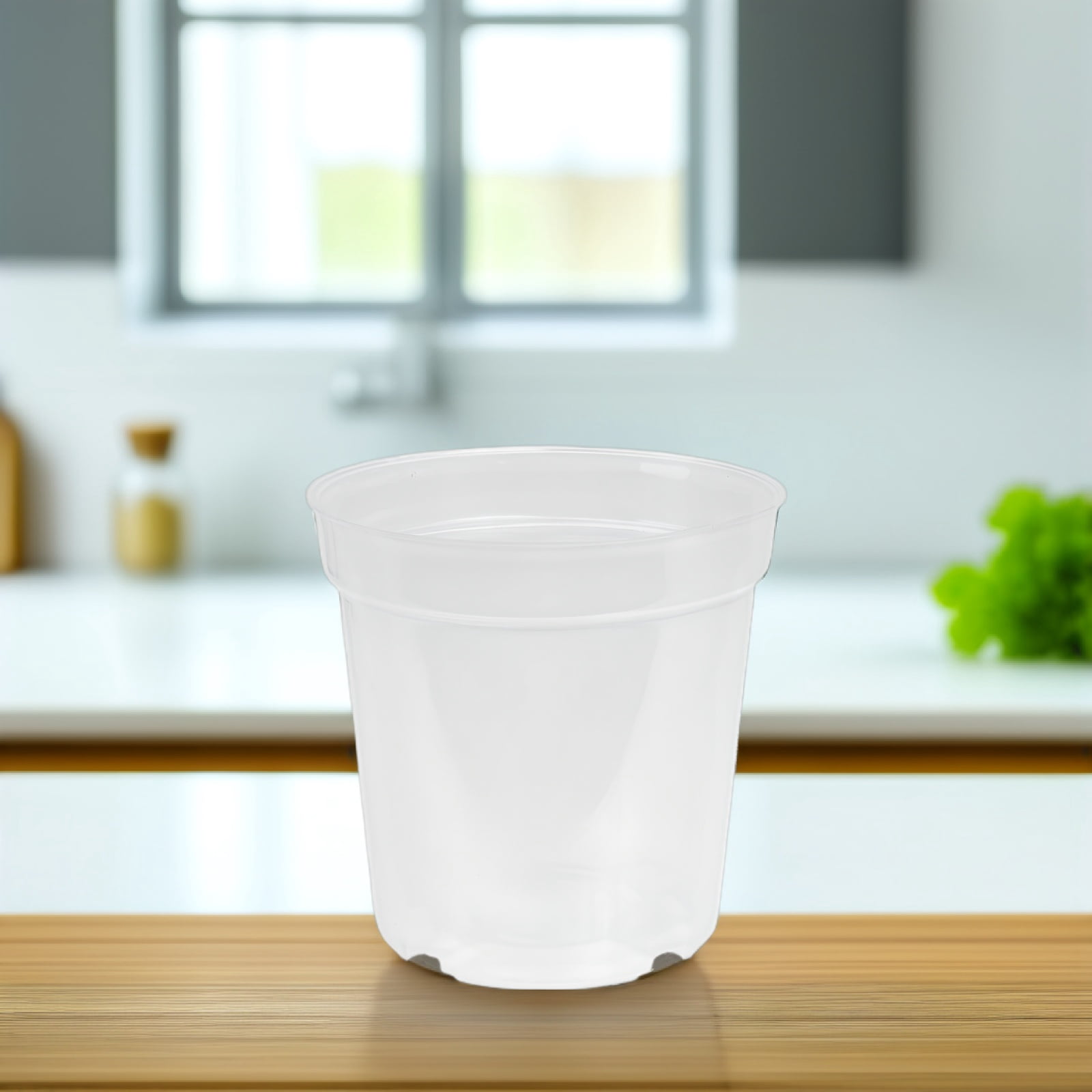 SOPOTUTU 5pcs Transparent Plastic Plant Pots Round Germination ...