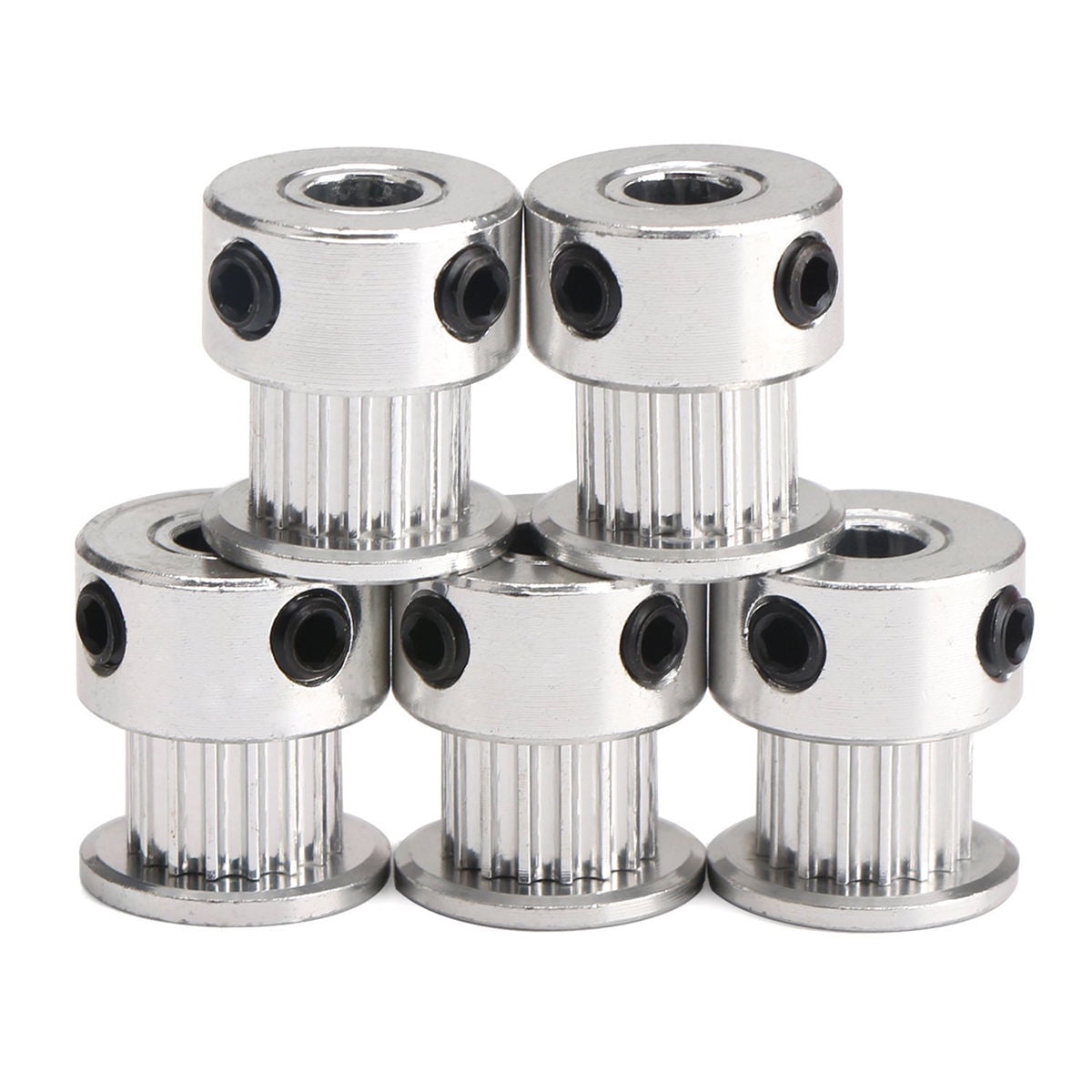 SOPOTUTU 5-Pack Aluminum Timing Belt Pulleys with 8mm Bore for 3D ...