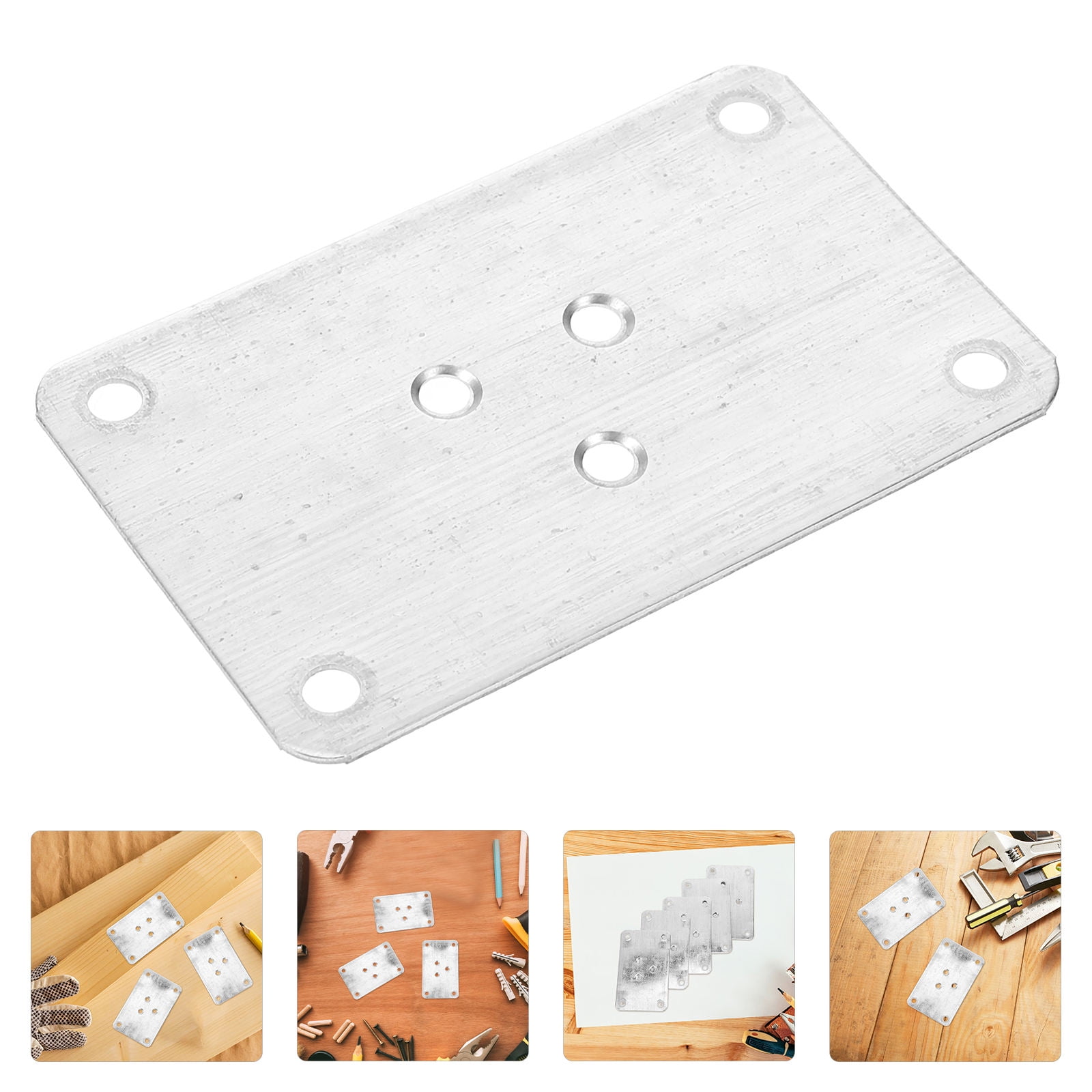 ORDDIART 5-Pack Iron Furniture Leg Mounting Plates Chair Legs and ...
