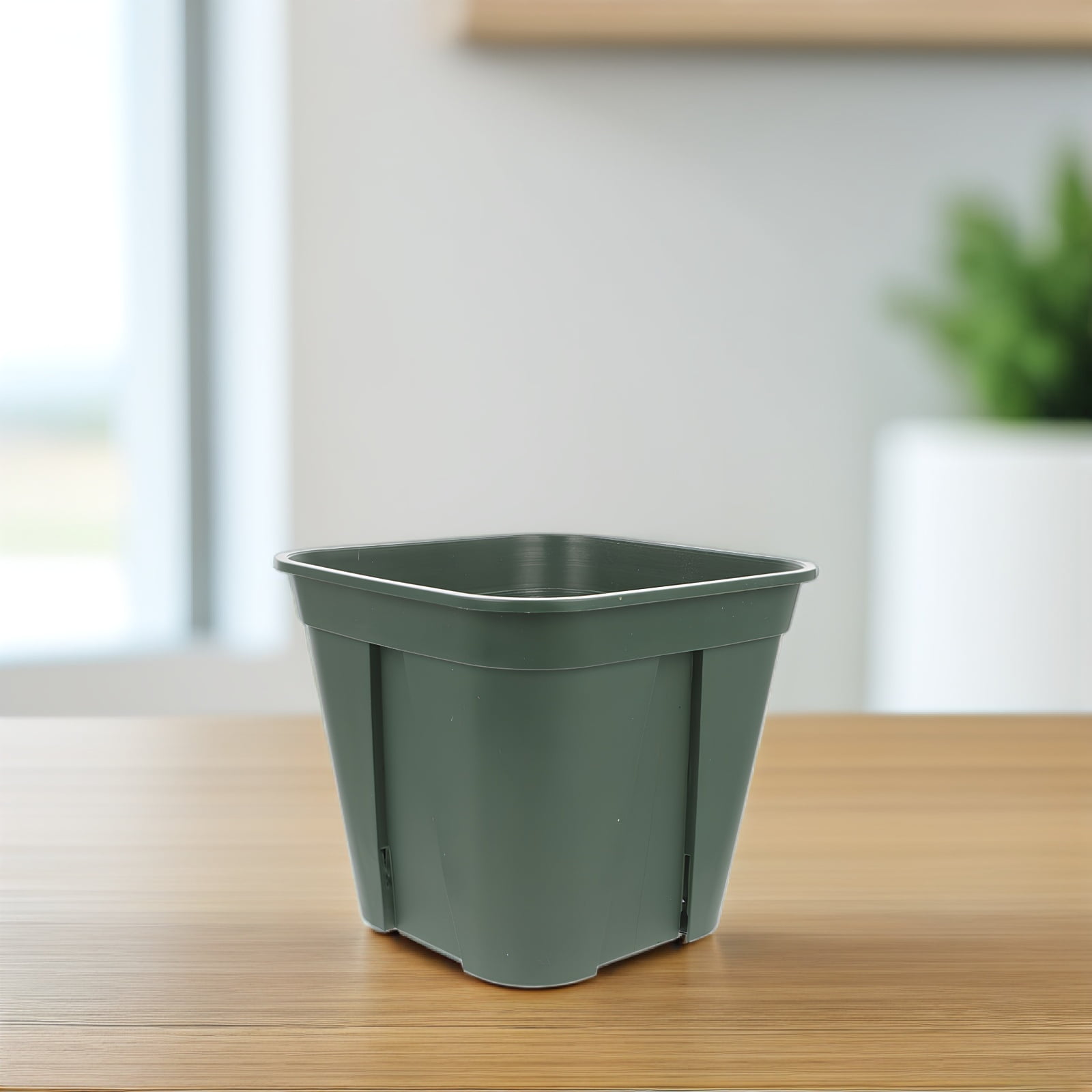 ORDDIART 6Set Indoor Planting Pots for Plant Enthusiasts Round Green ...