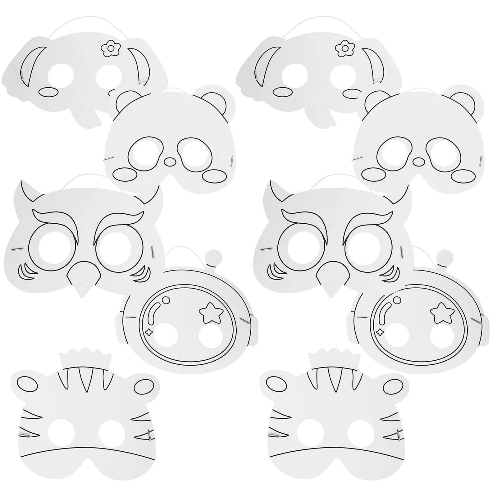 ORDDIART 8Set Blank Masks for Painting DIY Design for Art Enthusiasts ...