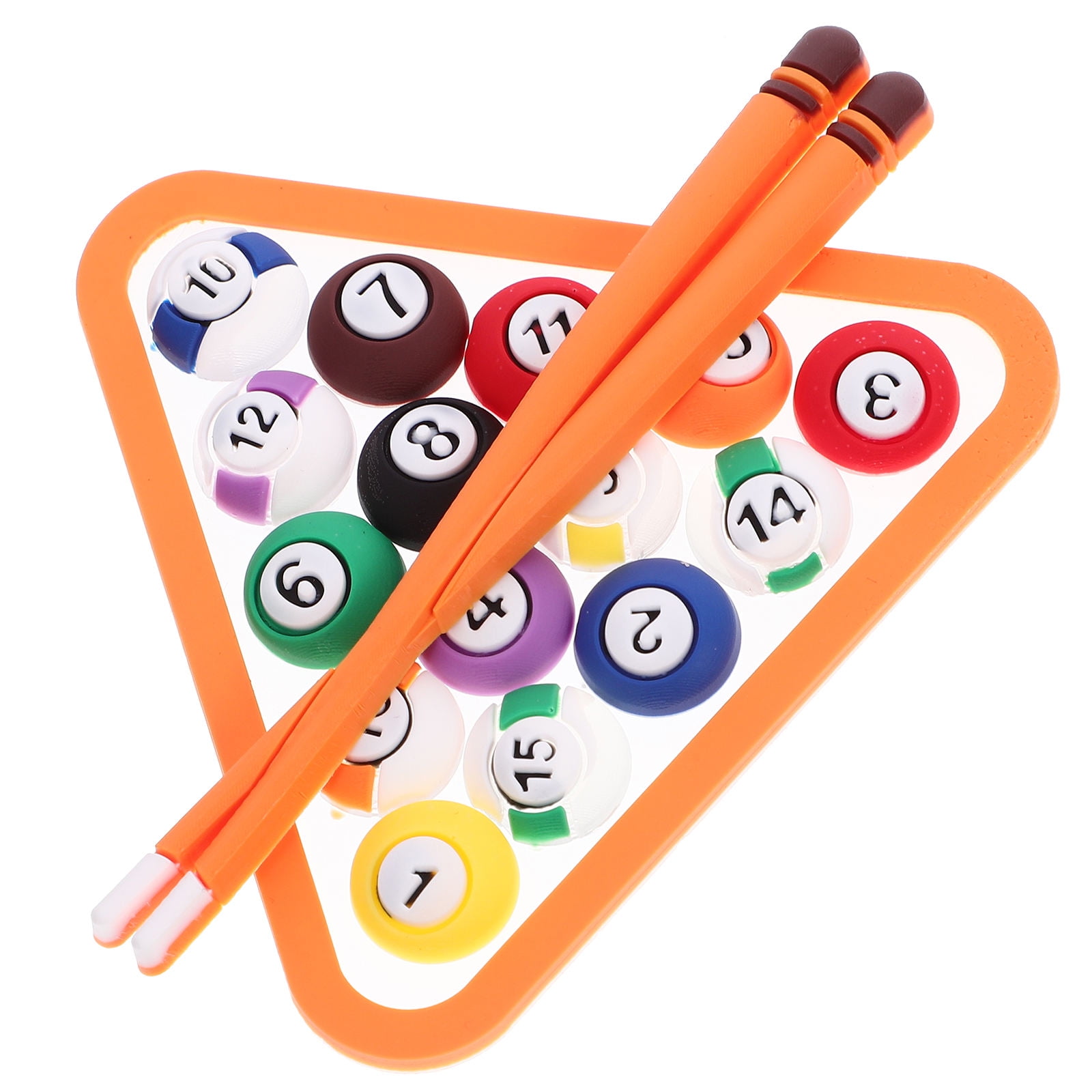 ORDDIART Billiard Cake Toppers 2Sets MultiColor Round For Pool Ball Cake Topper And Decor ...