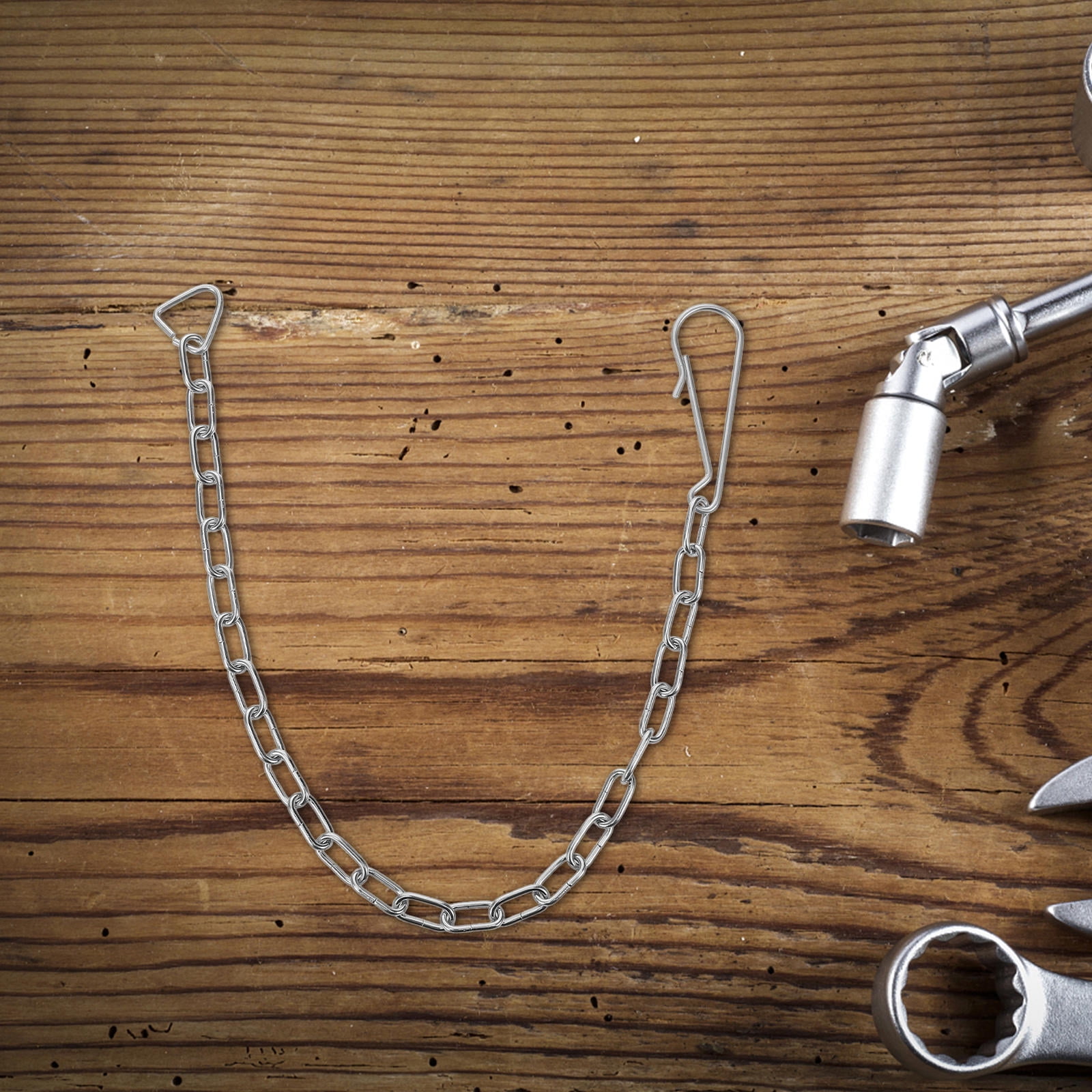 ORDDIART Chain for Toilet Flapper 2Set Stainless Steel Chains Silver 9 ...