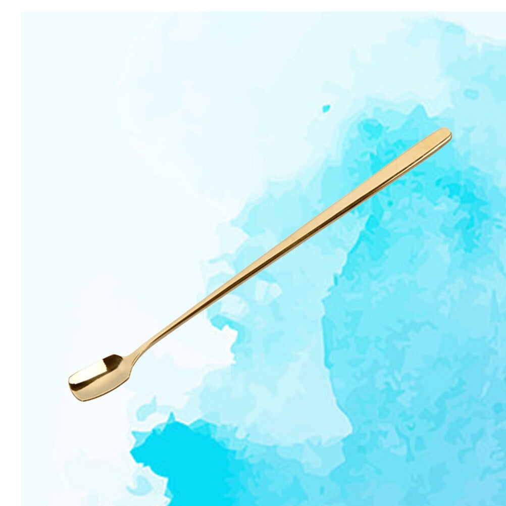 ORDDIART Coffee Stirrer 1Pcs 17x0.6in Gold Stainless Steel Stirring ...