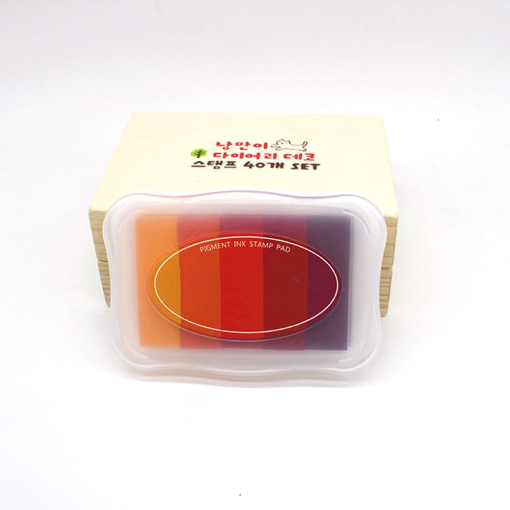 ORDDIART Craft Ink Pads 1Set For Children Fabric Wood Paper Handprint ...