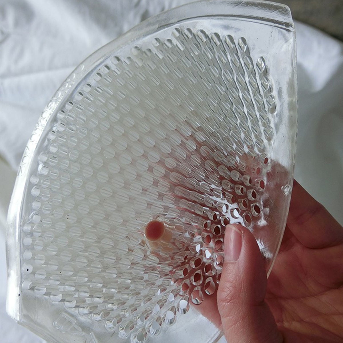 ORDDIART Cup Pad Insert 1 Pair for Bras and Low Cut Tops White Silicone ...