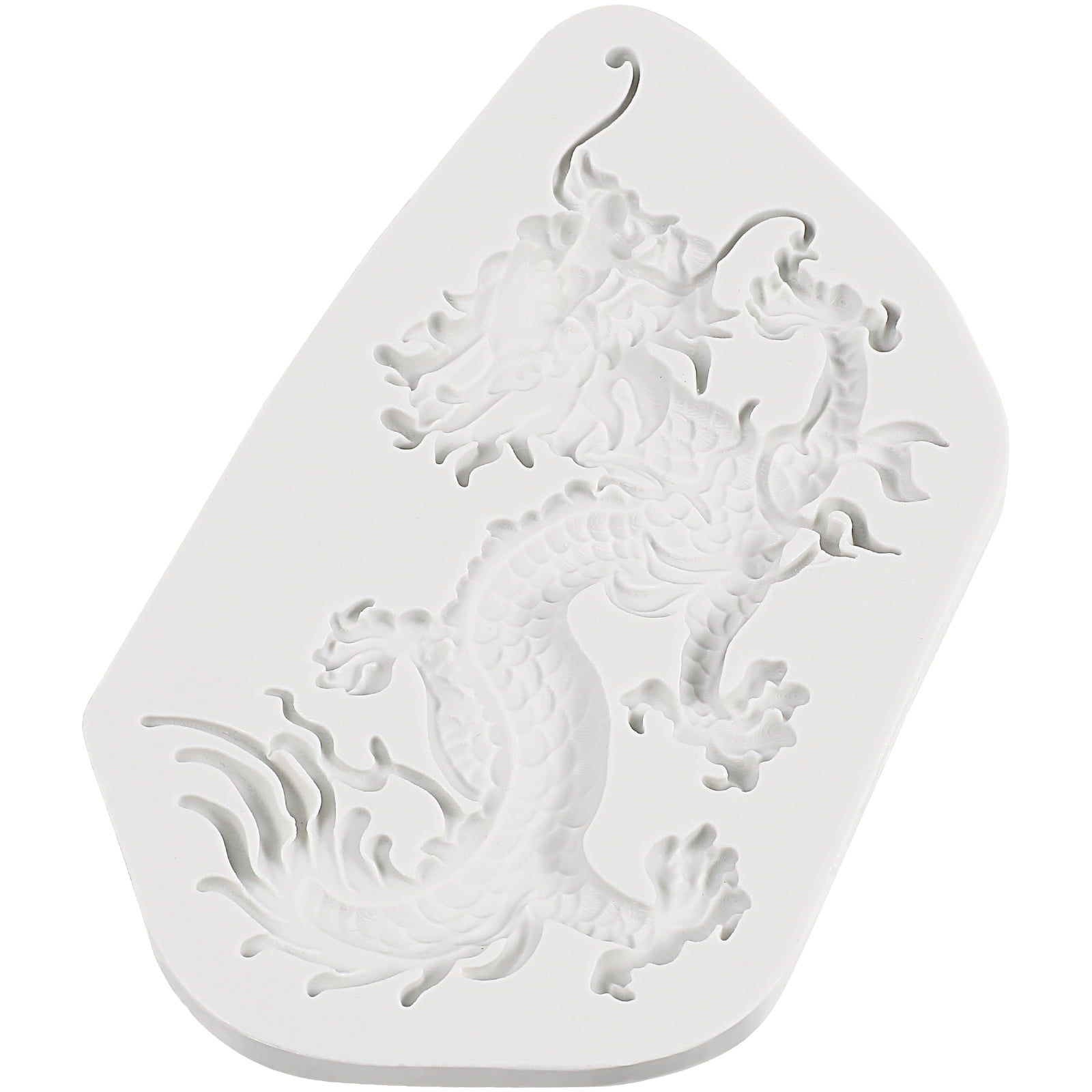 ORDDIART Grey Dragon Mold for Polymer Clay 1 Piece Silicone Baking Mold ...