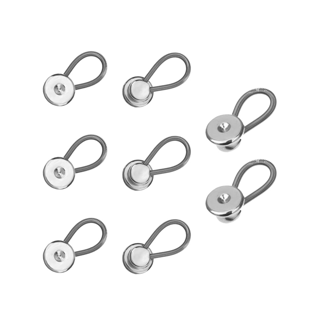 ORDDIART Elastic Collar Extenders 20 Pcs Silver Zinc Alloy For Men ...