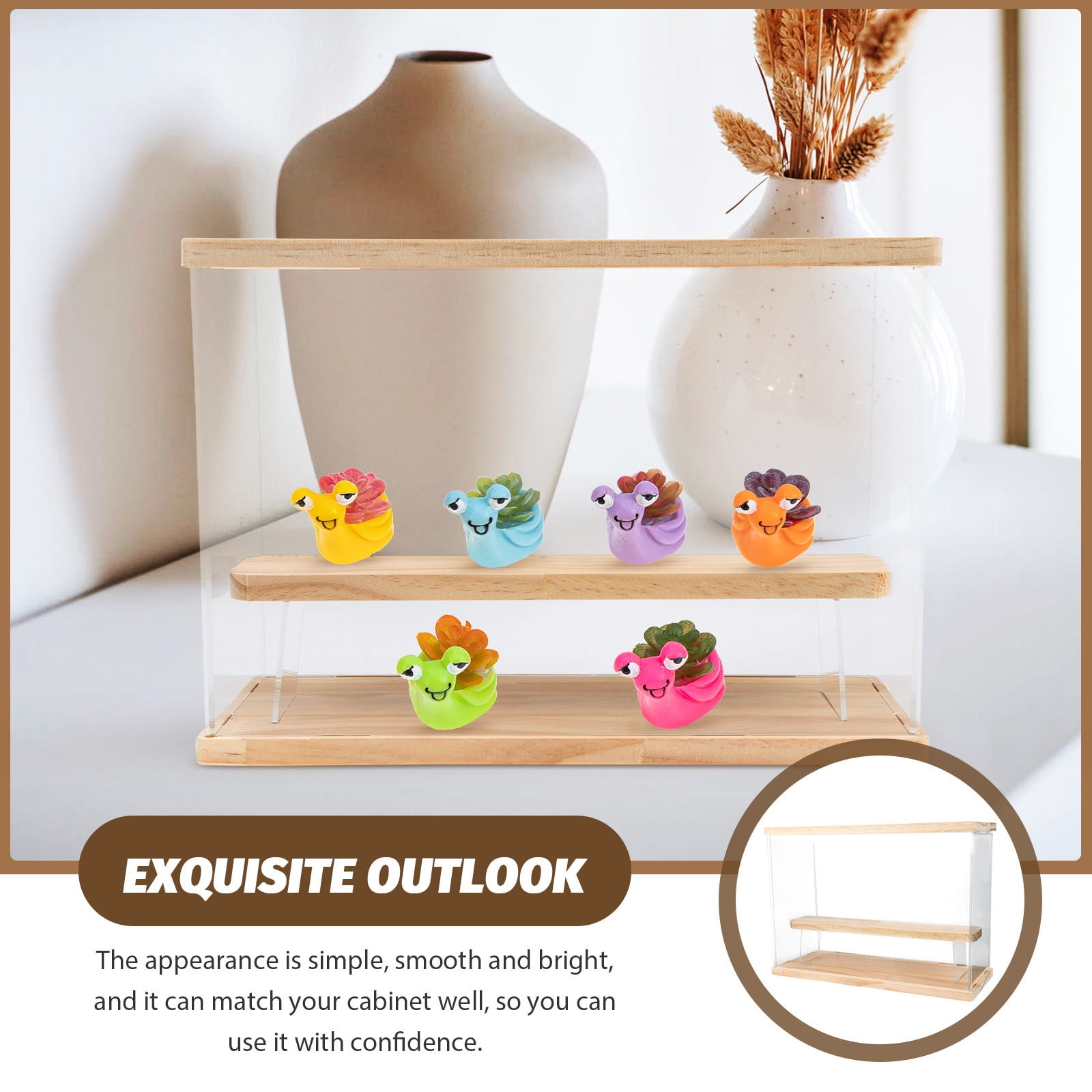 SOPOTUTU Dustproof Display Case Acrylic 1Pcs - Walmart.com