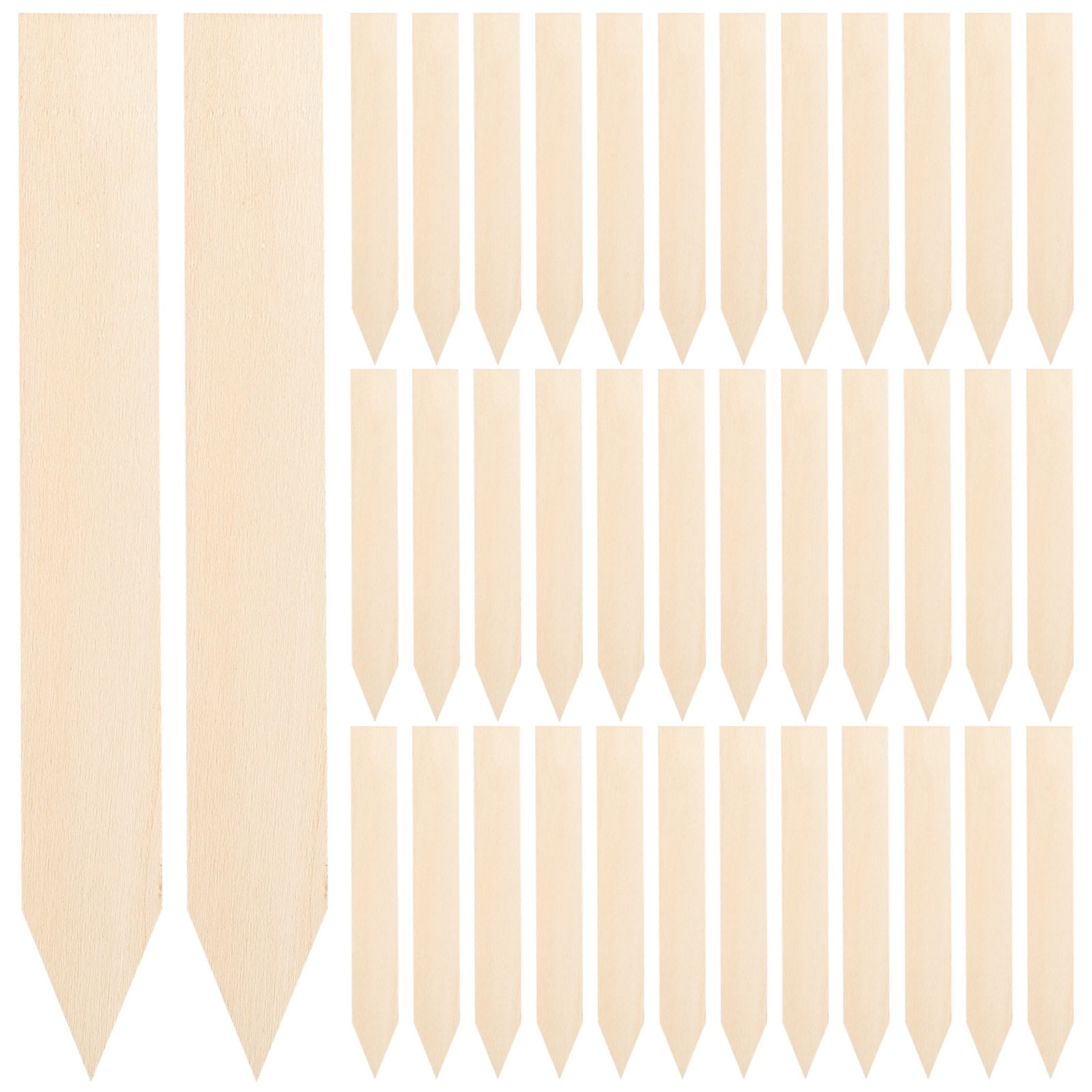 ORDDIART Garden Sign Board 50Pcs Khaki Wooden for Gardening and ...