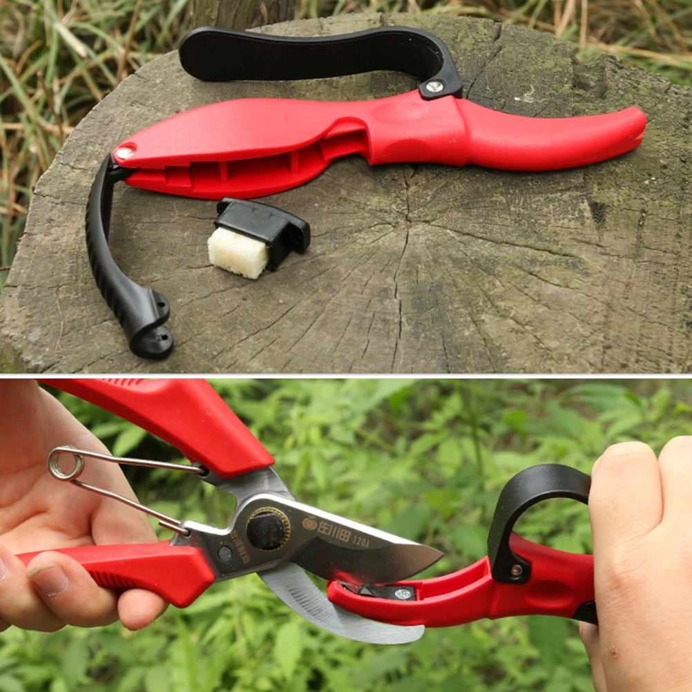 ORDDIART Garden Tool Set 1Pack Pruner Sharpener Red High Alloy Steel ...