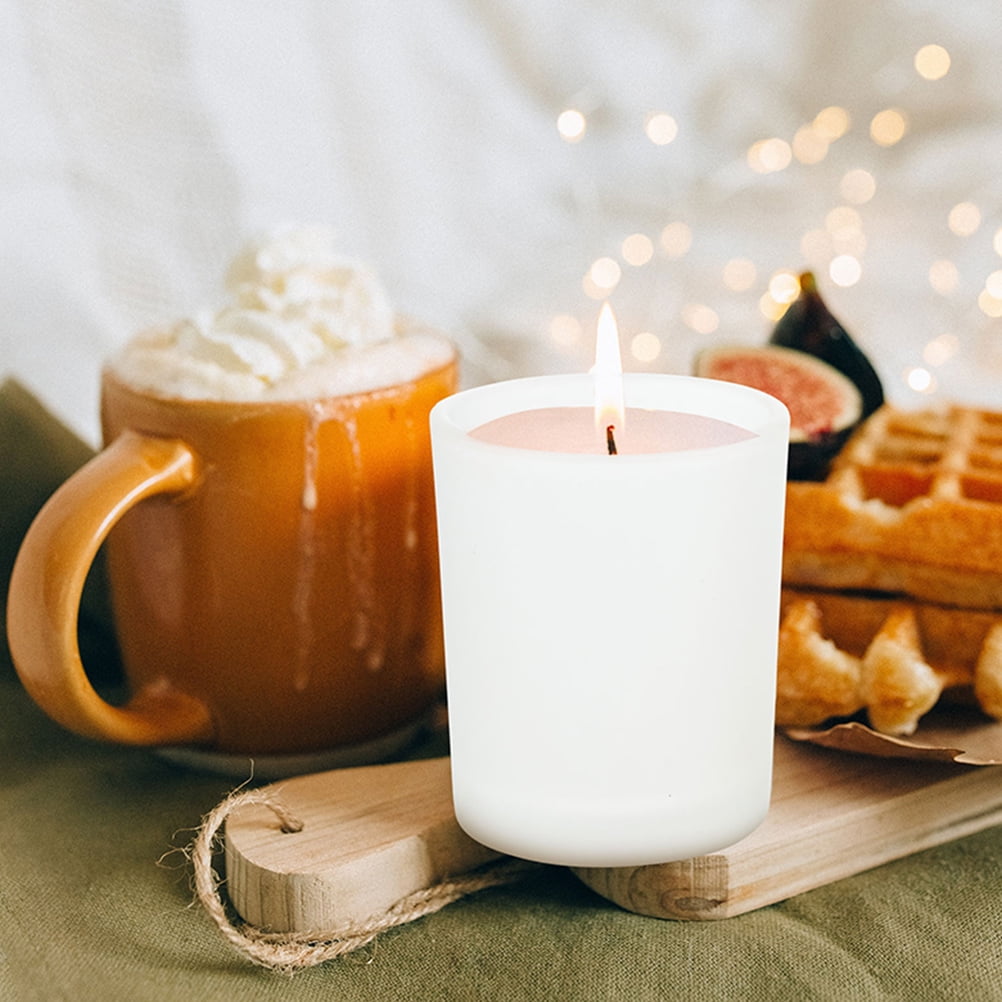 ORDDIART Glass Candle Holders With Lid Fillable Aroma Candle Containers ...