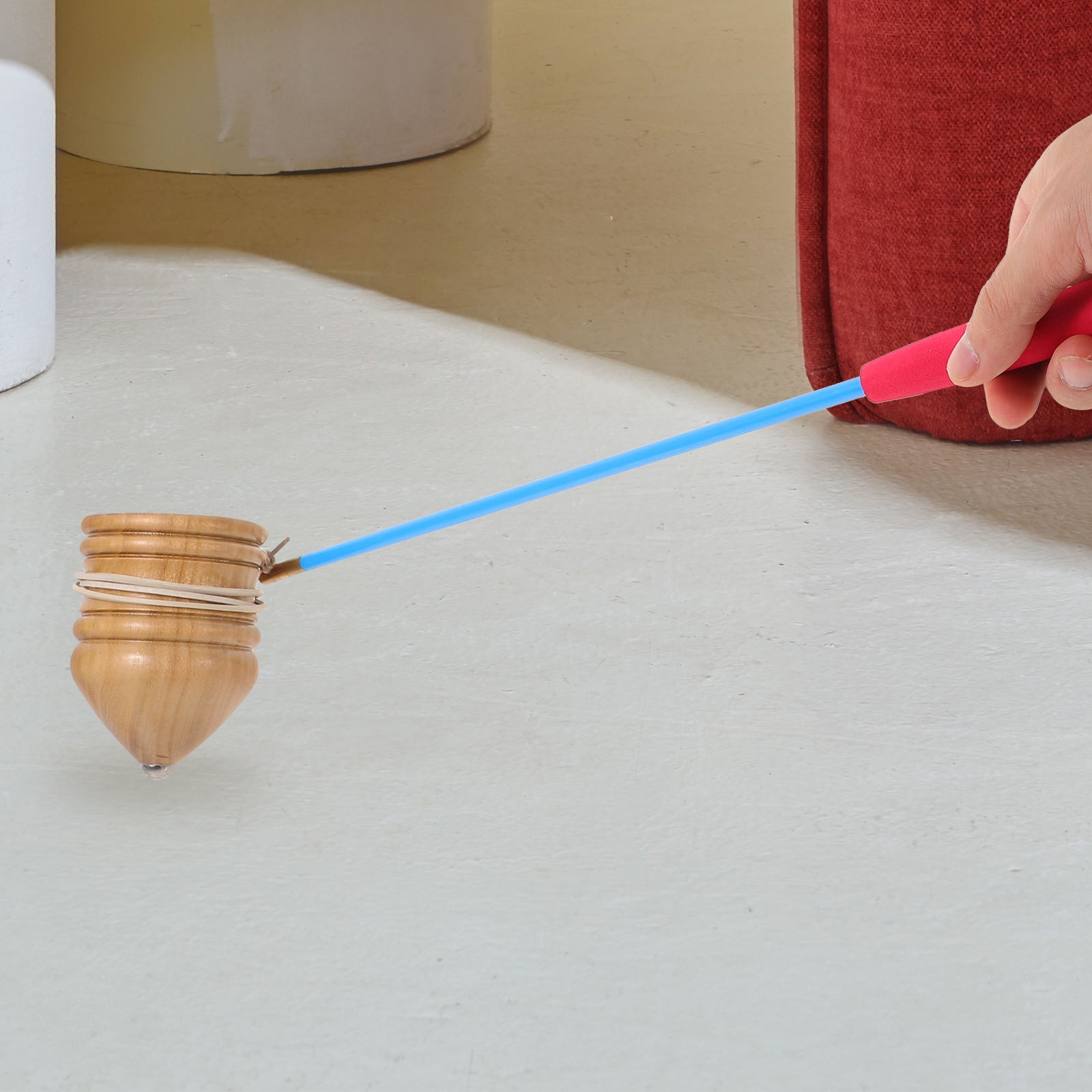 SOPOTUTU retro toys for kids gyroscope peg-top toy brown for elderly ...