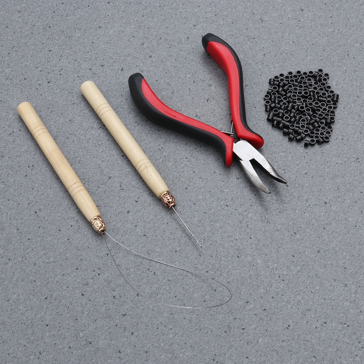 ORDDIART Hair Extension Forceps for Micro Ring Installation and Bond ...