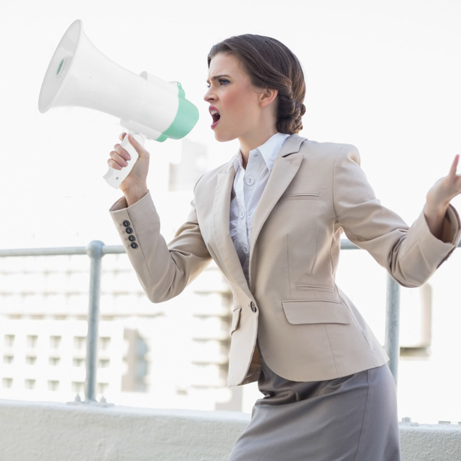 ORDDIART Handy Megaphone with Voice Amplifier for Teacher 1Pcs ...