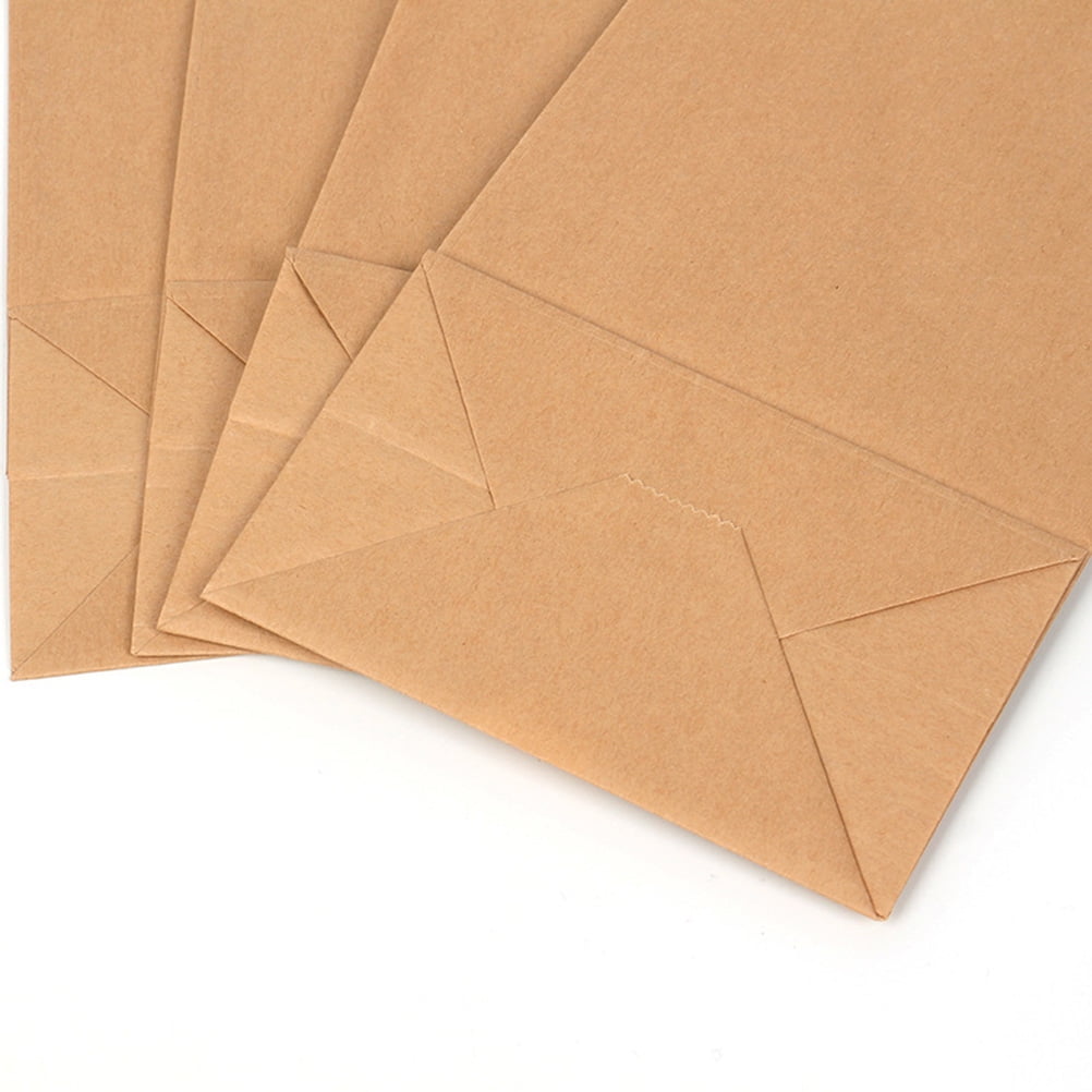 ORDDIART Kraft Paper Bakery Bags 50Pack Rectangular Bottom Light Brown ...
