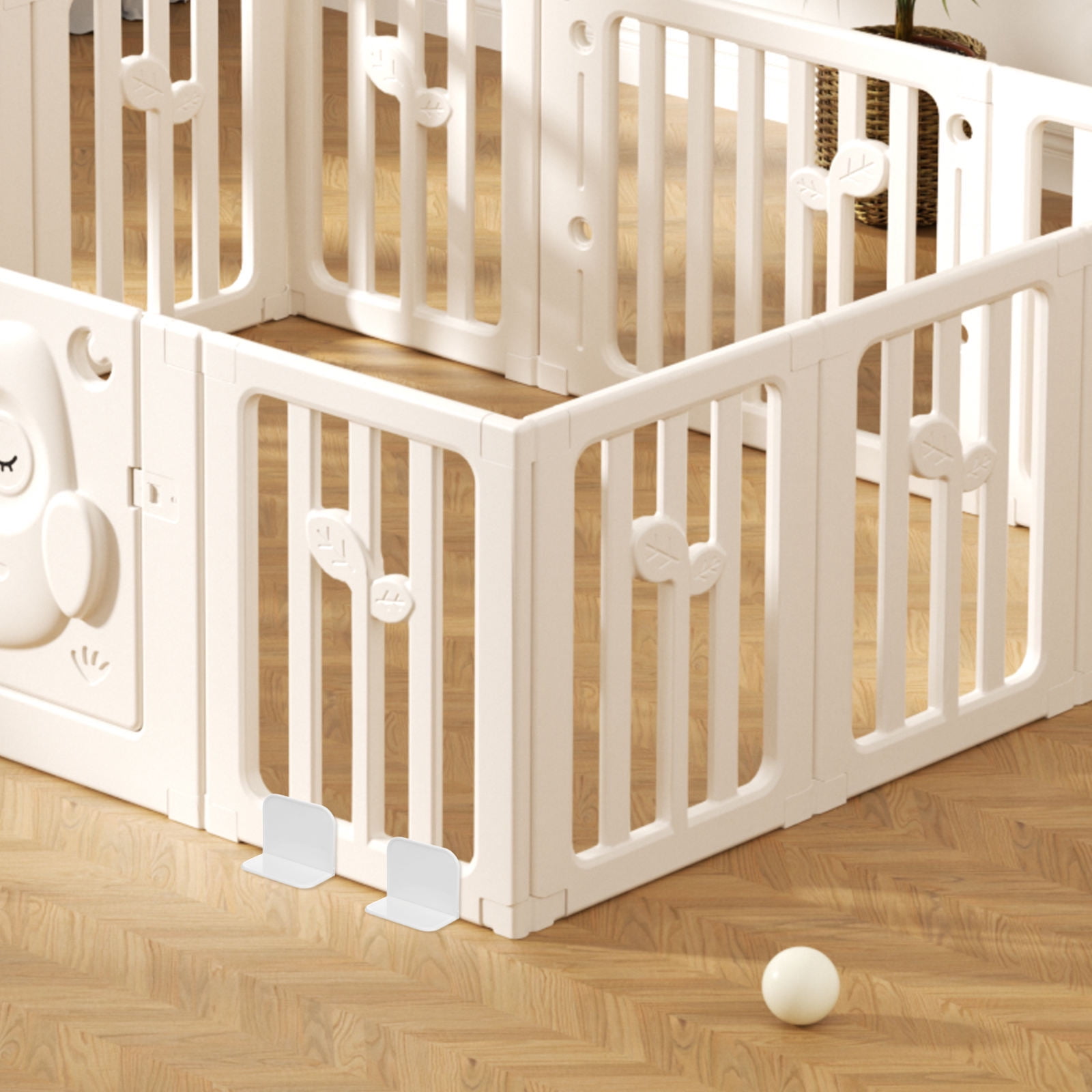 ORDDIART Parents 4Pcs Playpen Stabilizer for Sturdy and Safe Baby Play ...