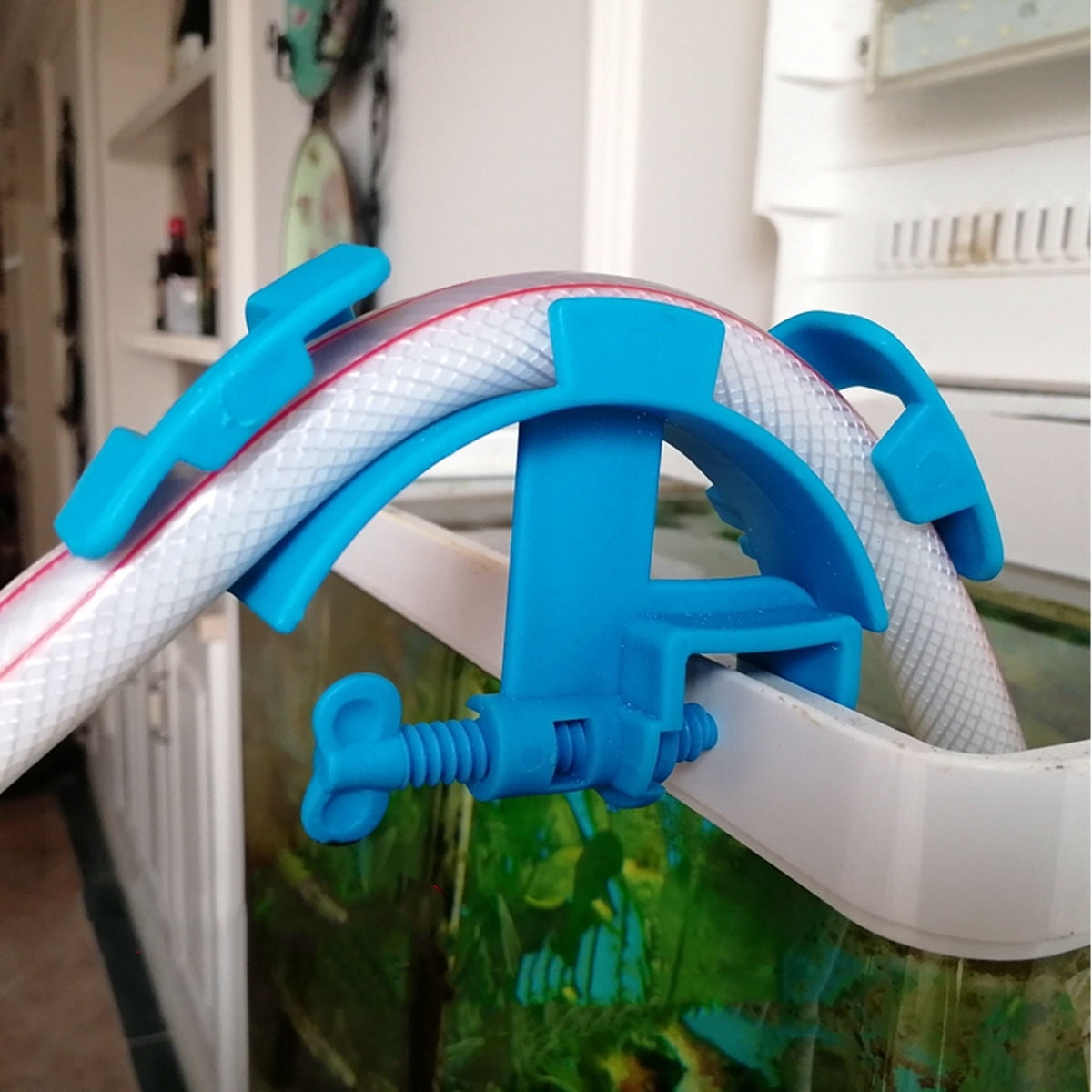 SOPOTUTU Plastic Aquarium Hose Clamp 1 Piece 5.1 x 2.8 x 0.8 Inches ...