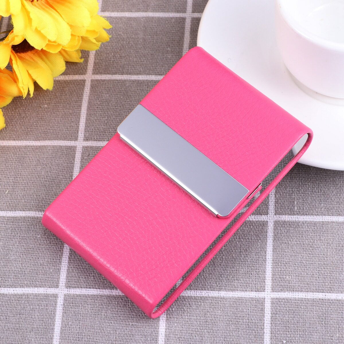 ORDDIART Portable Name Card Holder Vertical Section Elegant Design for ...