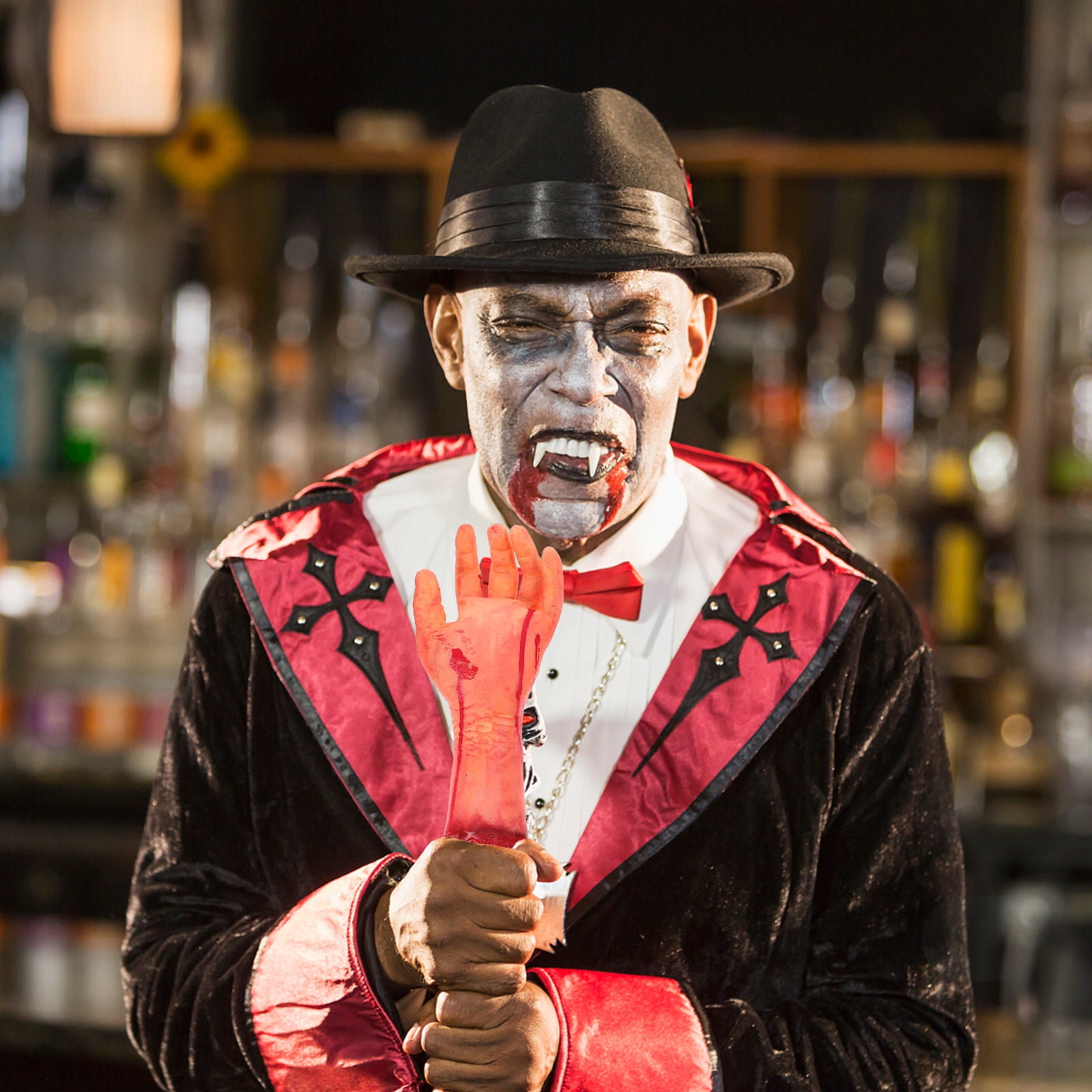 SOPOTUTU Hand Hold Head Decoration Fake Hands Props Latex 1 Set 11.4X4 ...