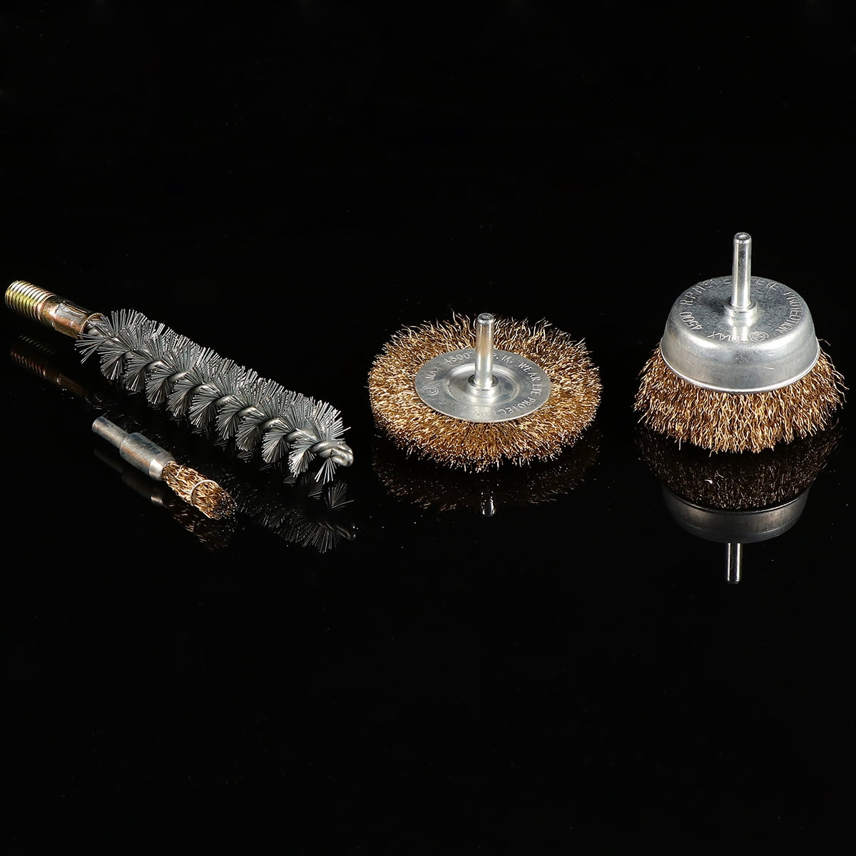 SOPOTUTU Polishing Rotary Tool Wire Wheel Brush Set Metal for Dusting ...