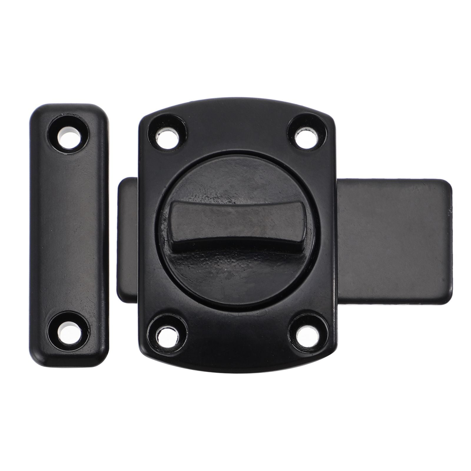 ORDDIART Sliding Furniture Door Lock Black Compact Gate Safety Lock for ...