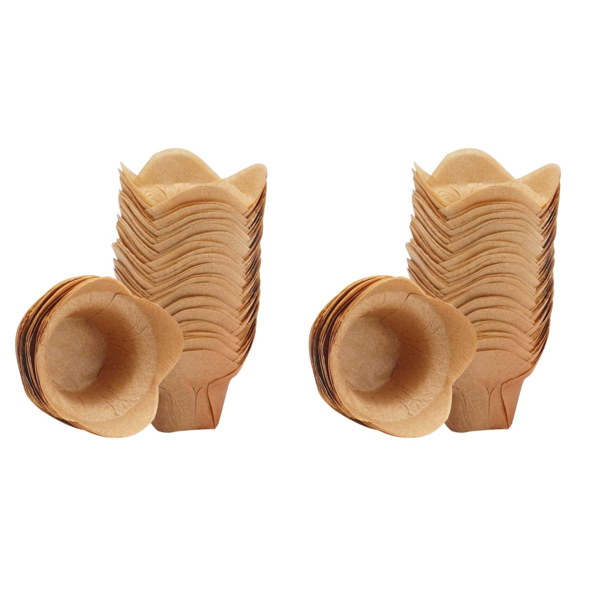 ORDDIART Style Baking Cups Light Brown 200Pcs 1.97X1.97X2.75in ...
