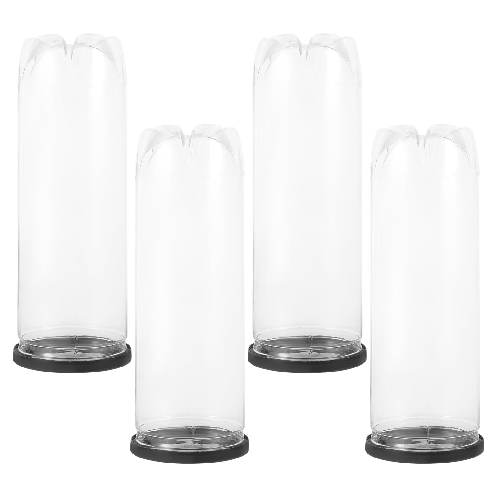 ORDDIART Tennis Balls Case 4Pcs Transparent PVC Ball Holder with Lid ...