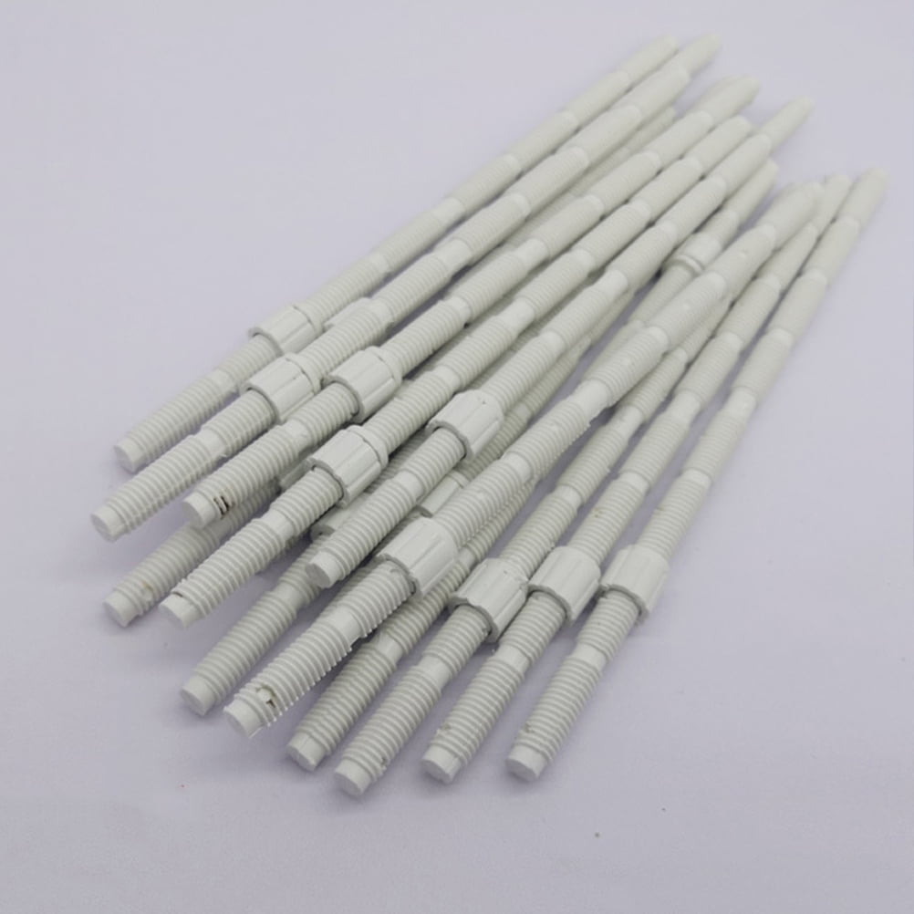 ORDDIART Toilet Repair 2Pcs White Plastic Push Button Rods For Dual ...